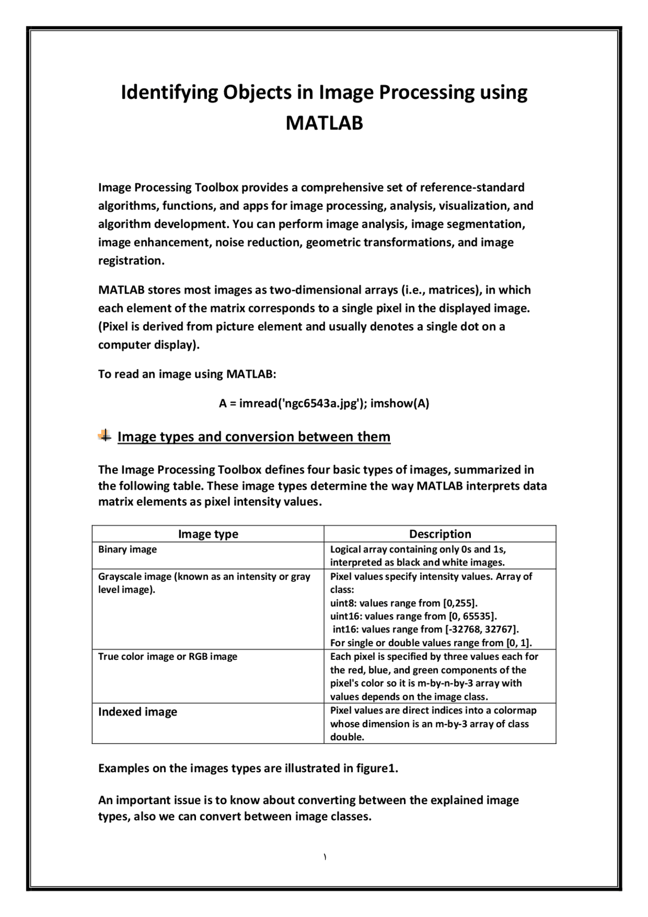 Exercises And Answers On Image Processing Course Docsity