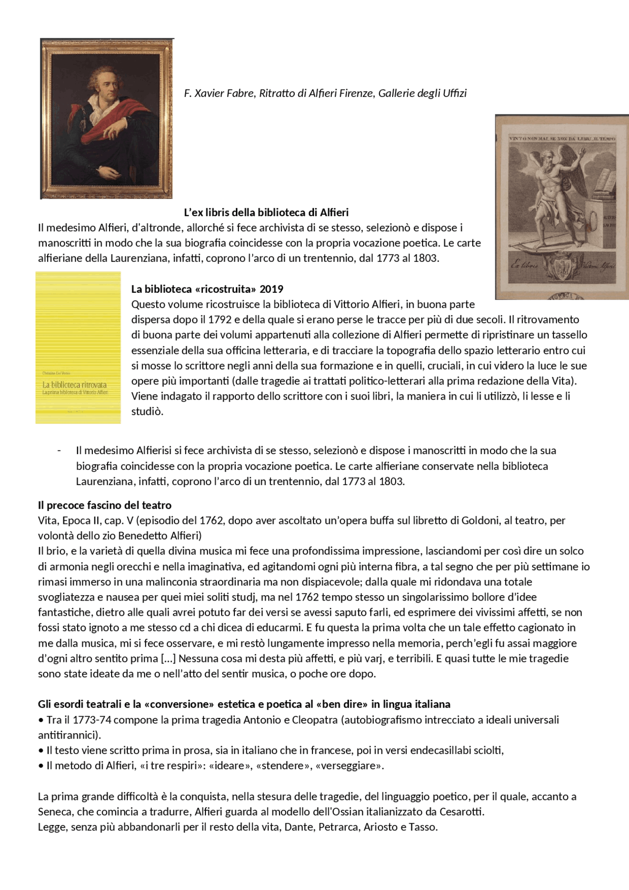Presentazione Generale Vittorio Alfieri Docsity