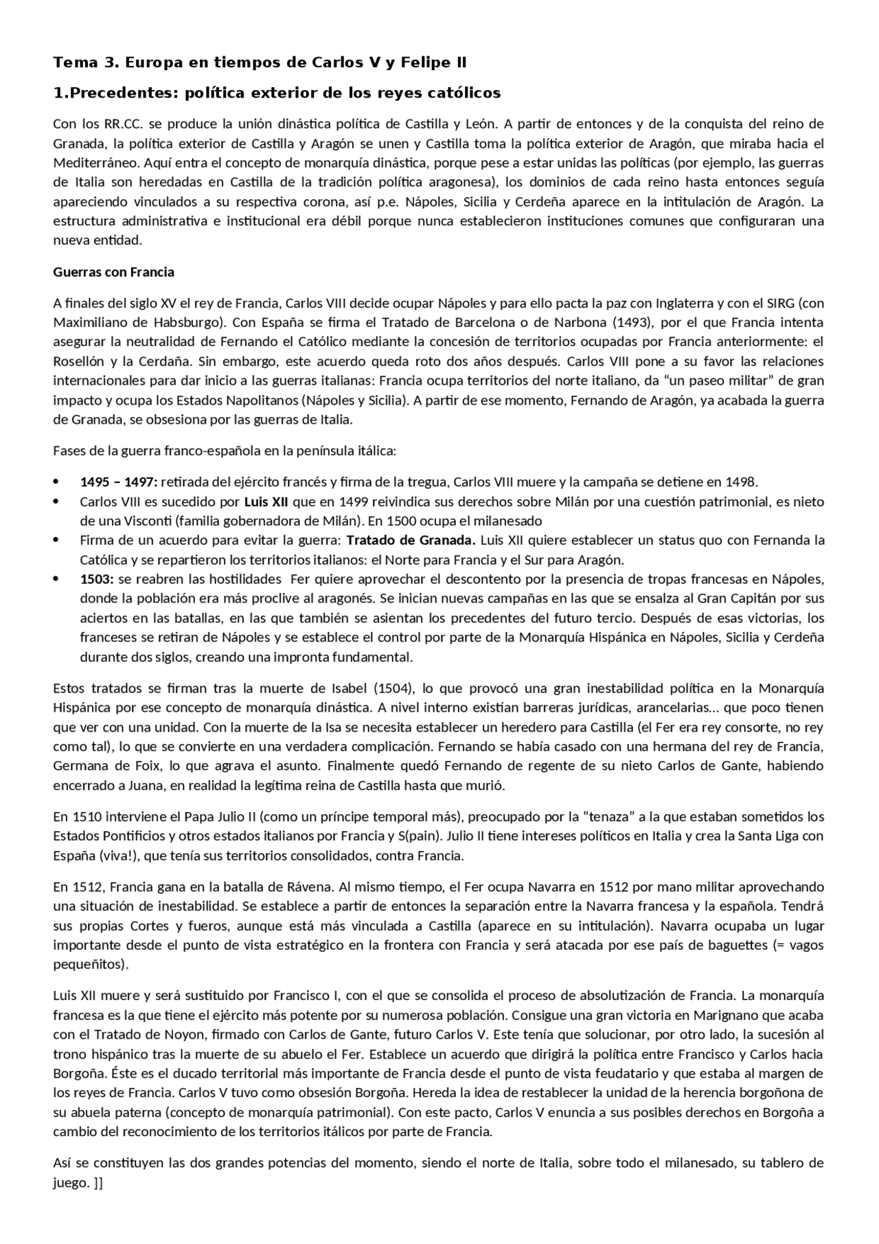 Tema 3 Historia moderna Universal II - Docsity