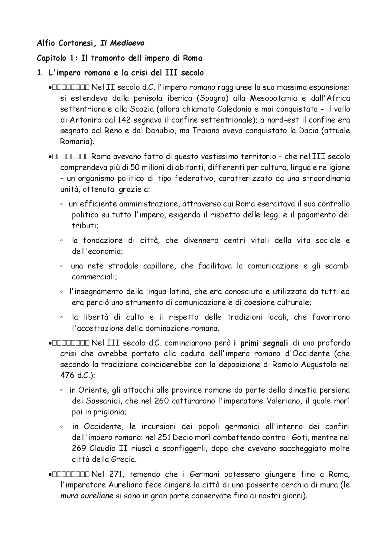 Il Medioevo Profilo Di Un Millennio Docsity