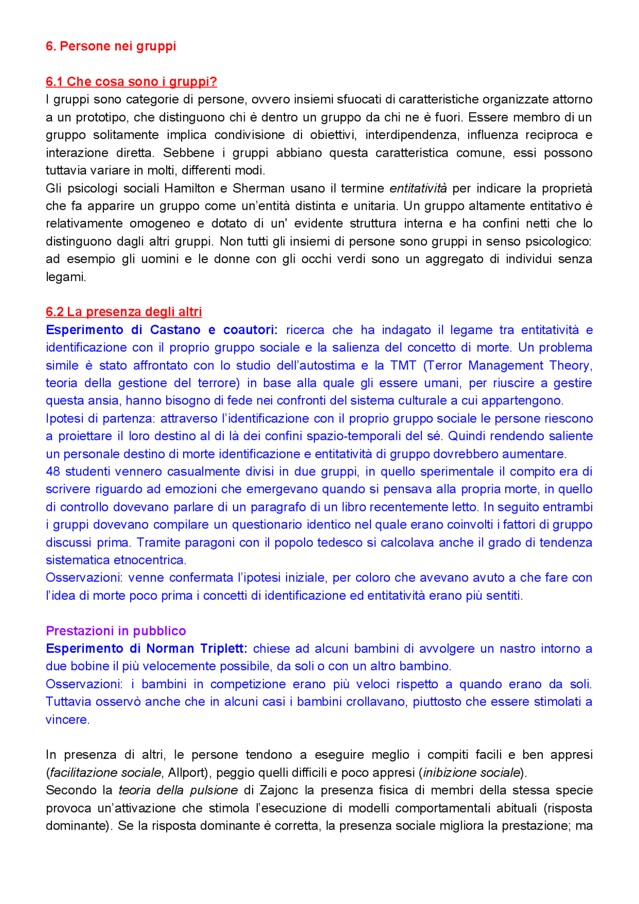 Le Persone Nei Gruppi Docsity