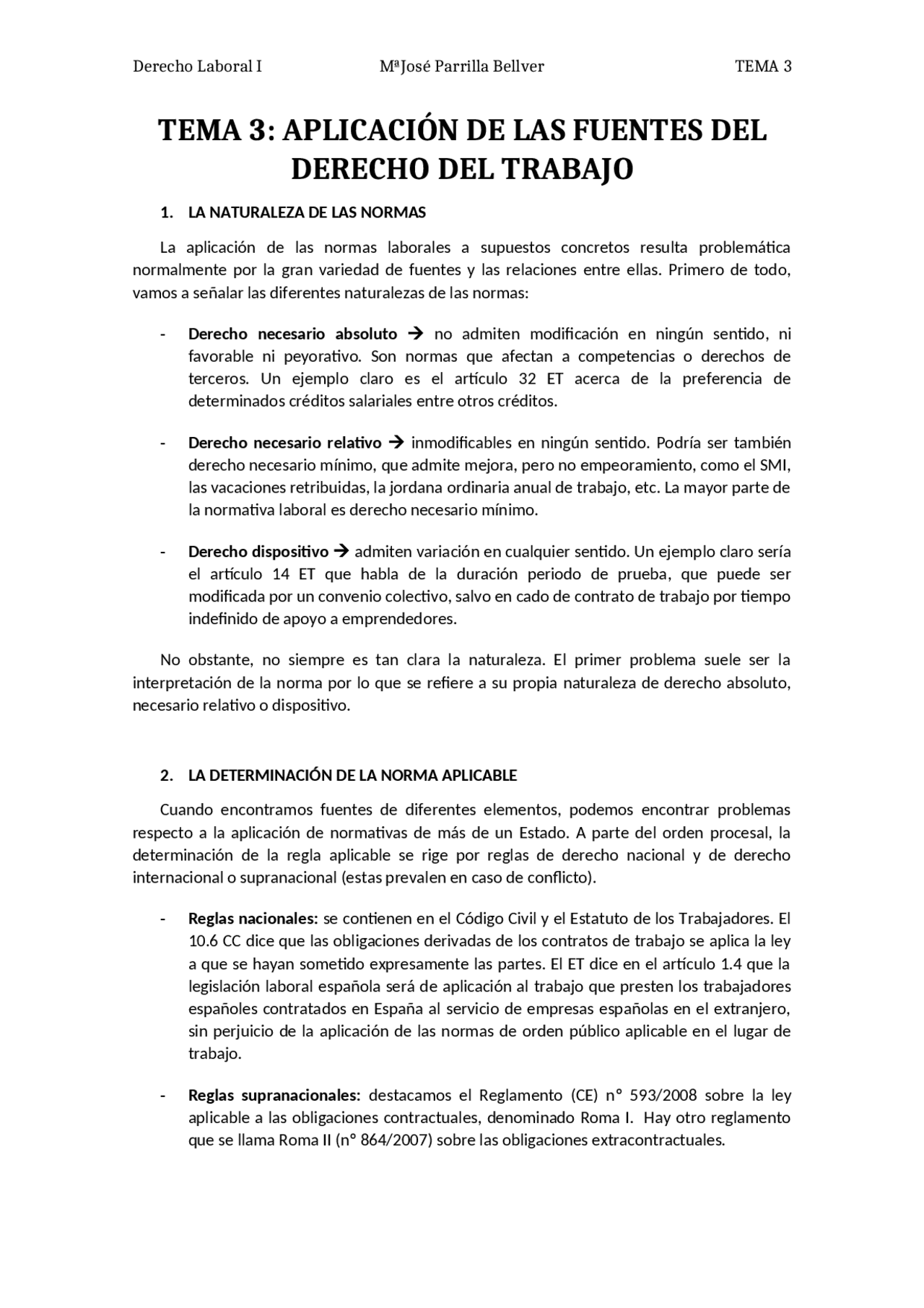 T3 Derecho Laboral I Docsity