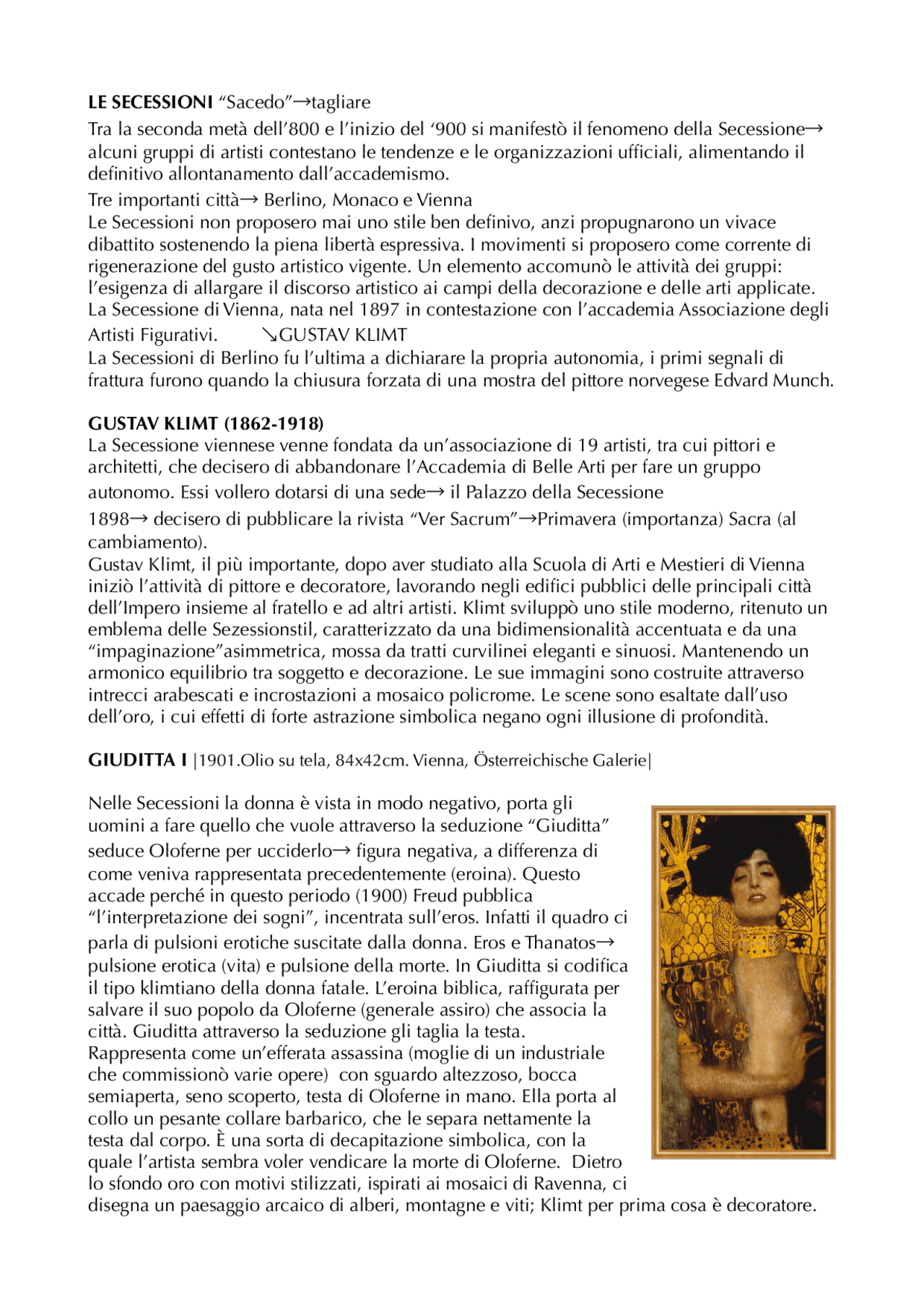 Seccesioni E Art Nouveau Docsity