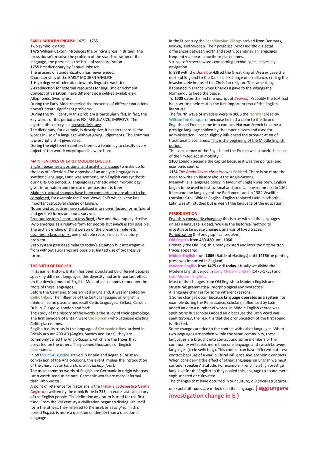 Lingua Inglese Iii Completo Docsity