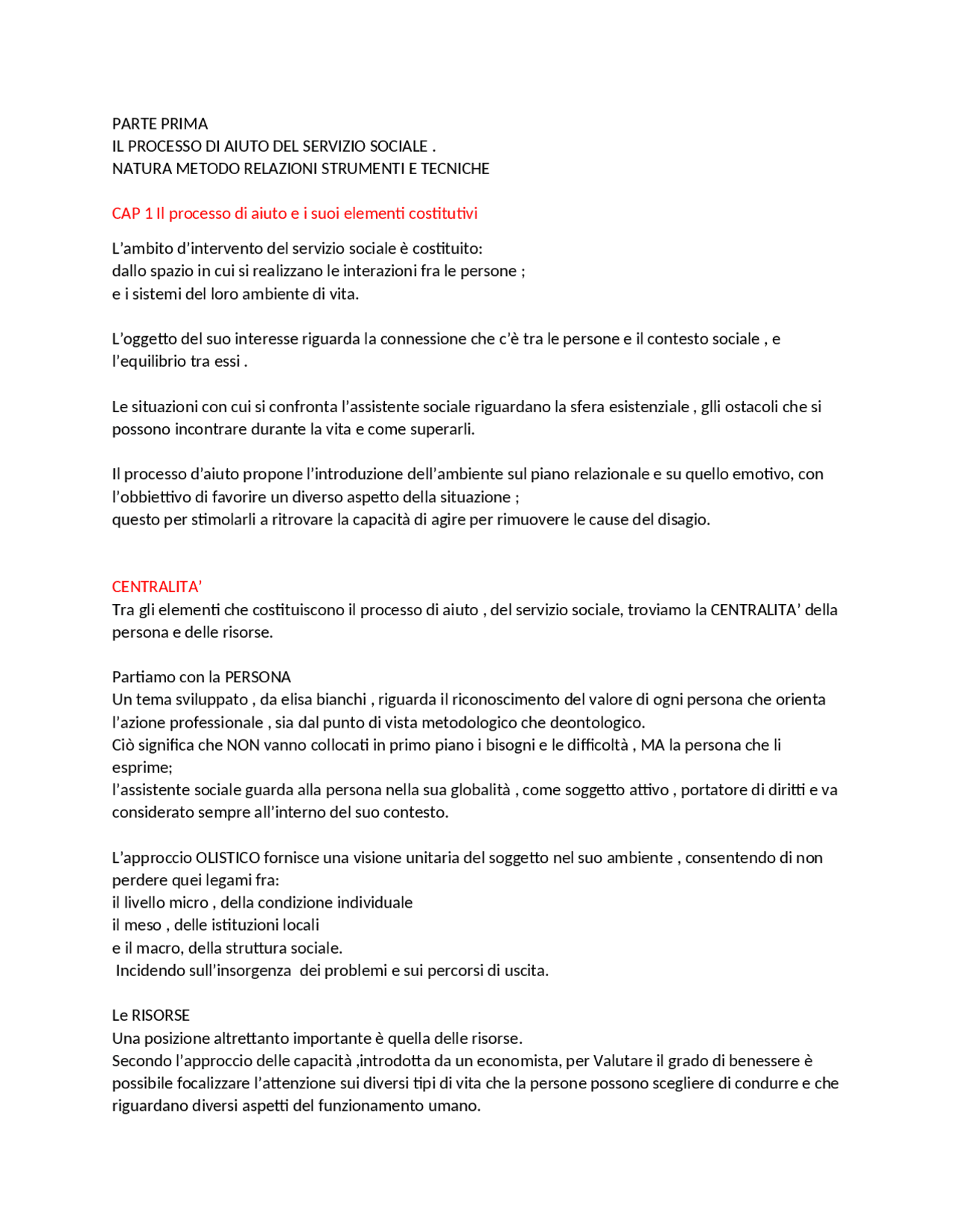 Il Processo Di Aiuto Docsity