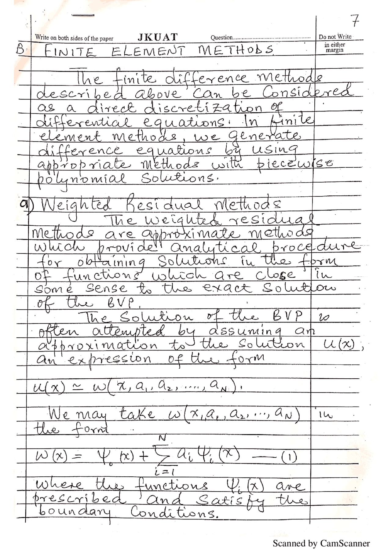 Finite Elements Method Docsity