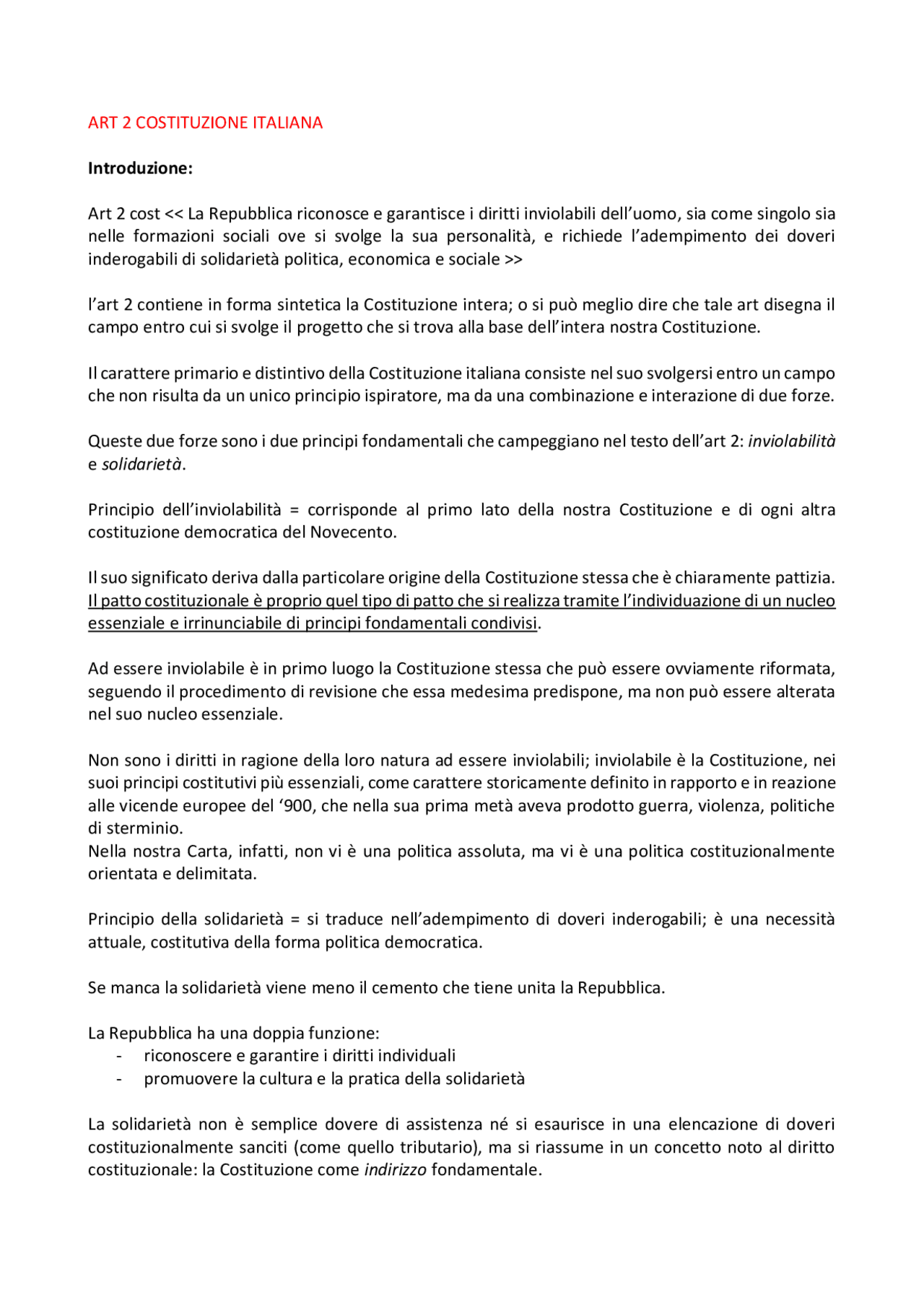 Riassunto Art 2 Fioravanti Docsity