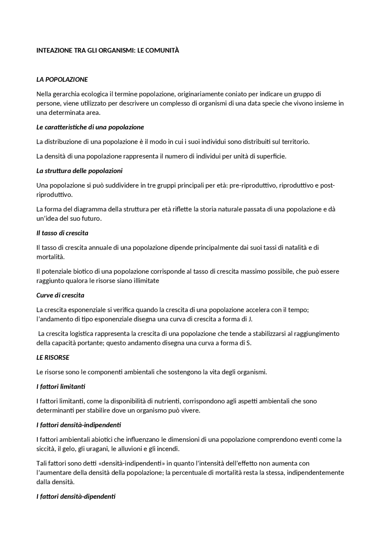 Appunti Didattica Delle Scienze Ecologiche Uniud Pt2 Docsity