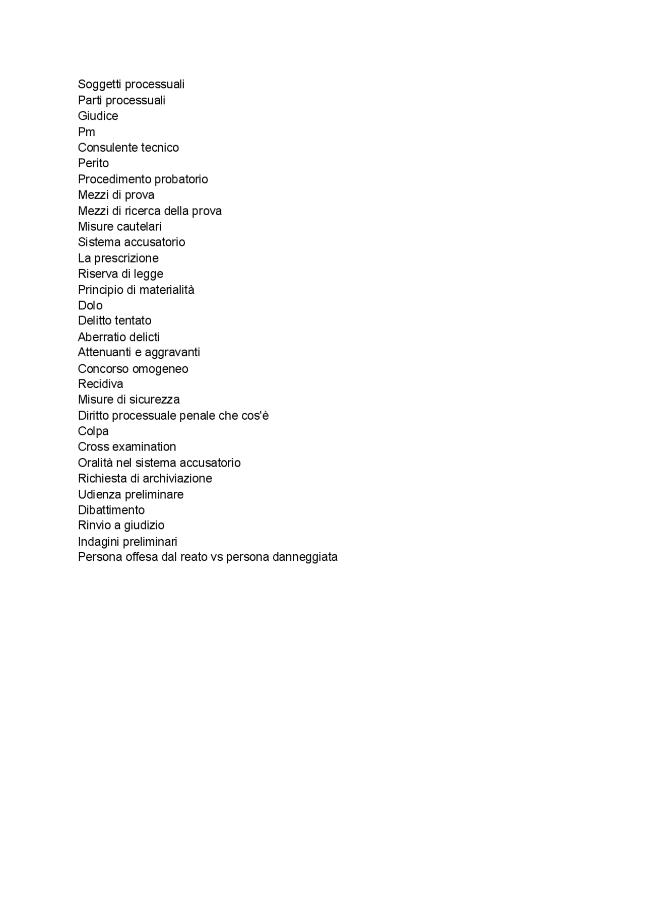 Domande Esame Di Diritto Penale Docsity