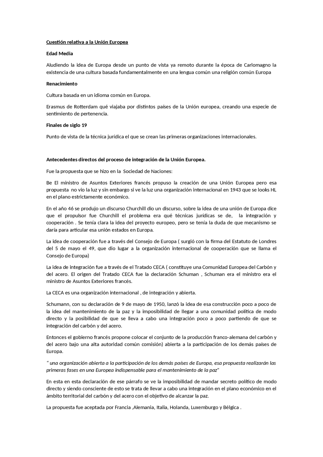 Comunitario - resumen , 2° curso - Docsity