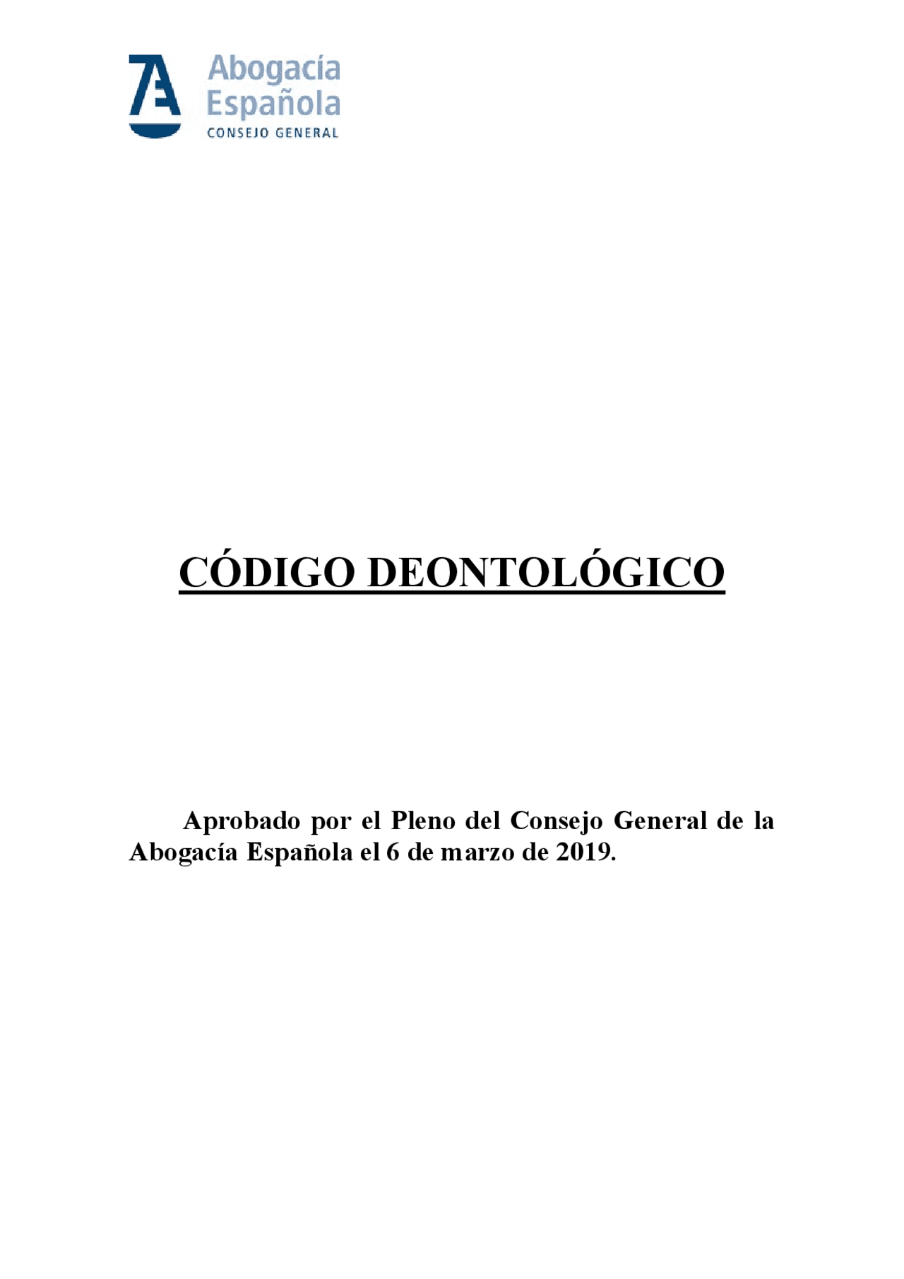 Código Deontológico Abogacía Española - Docsity