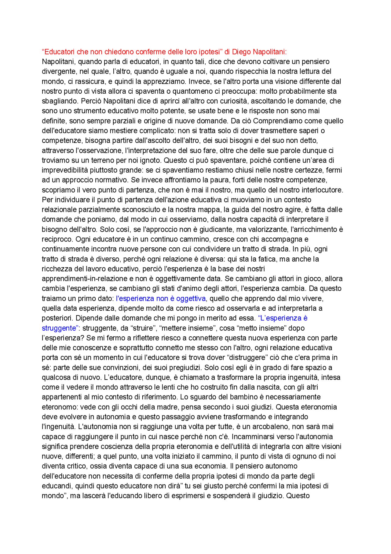 Riassunto Di Sociologia Delleducazione Unimore Docsity