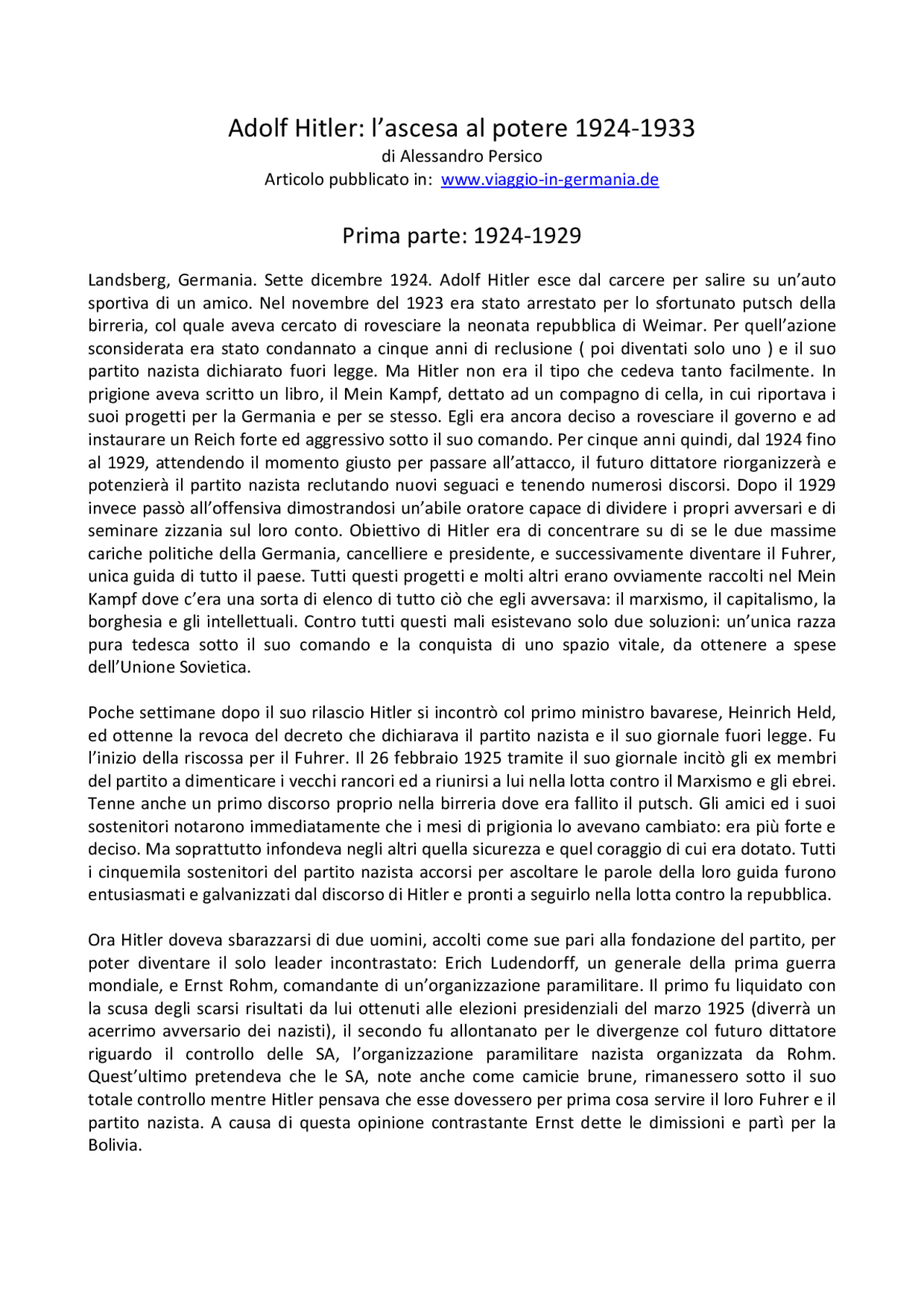 Storia Hitler Appunti Docsity