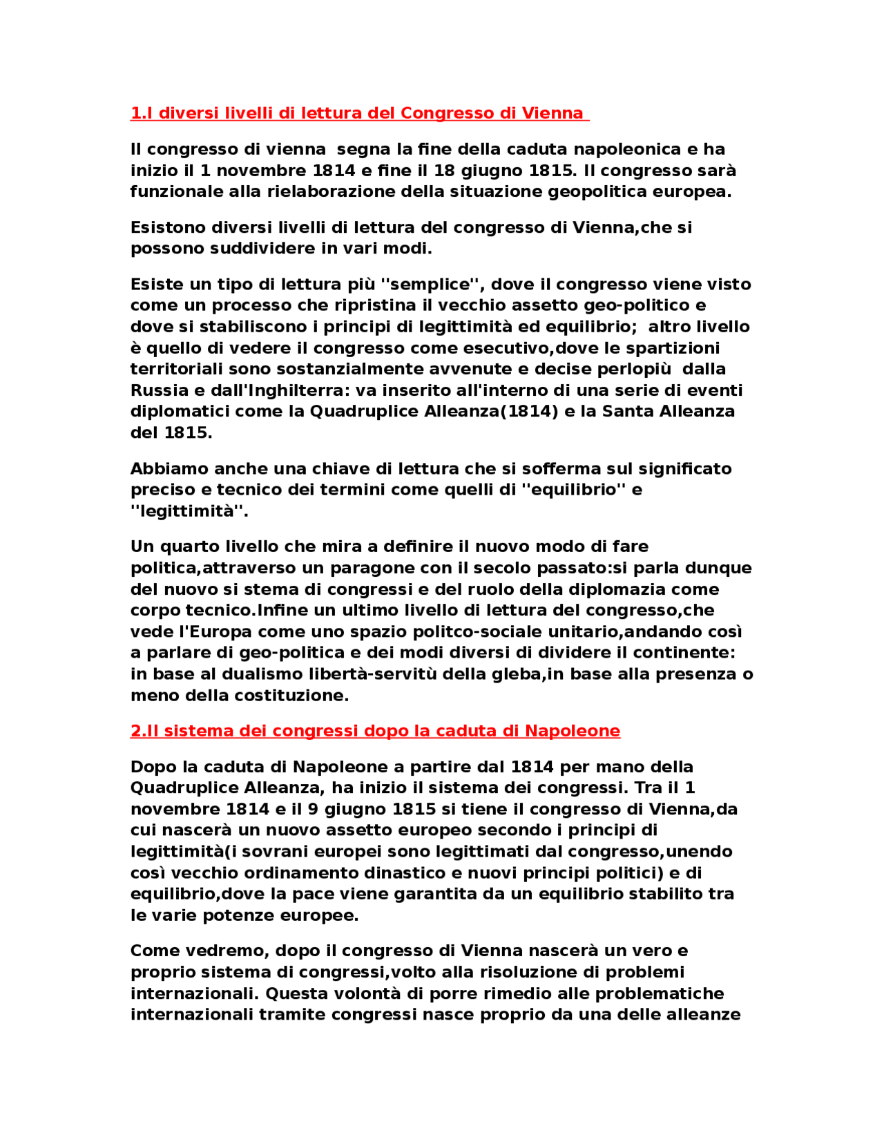 Appunti Storia Contemporanea Docsity
