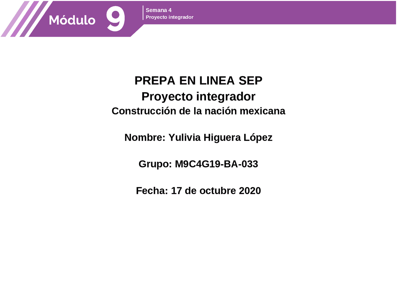modulo 9 semana 4 proyecto integrador | Diapositivas de Matemáticas ...