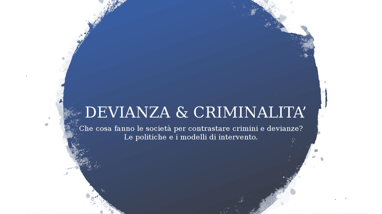 Devianza E Criminalità Docsity