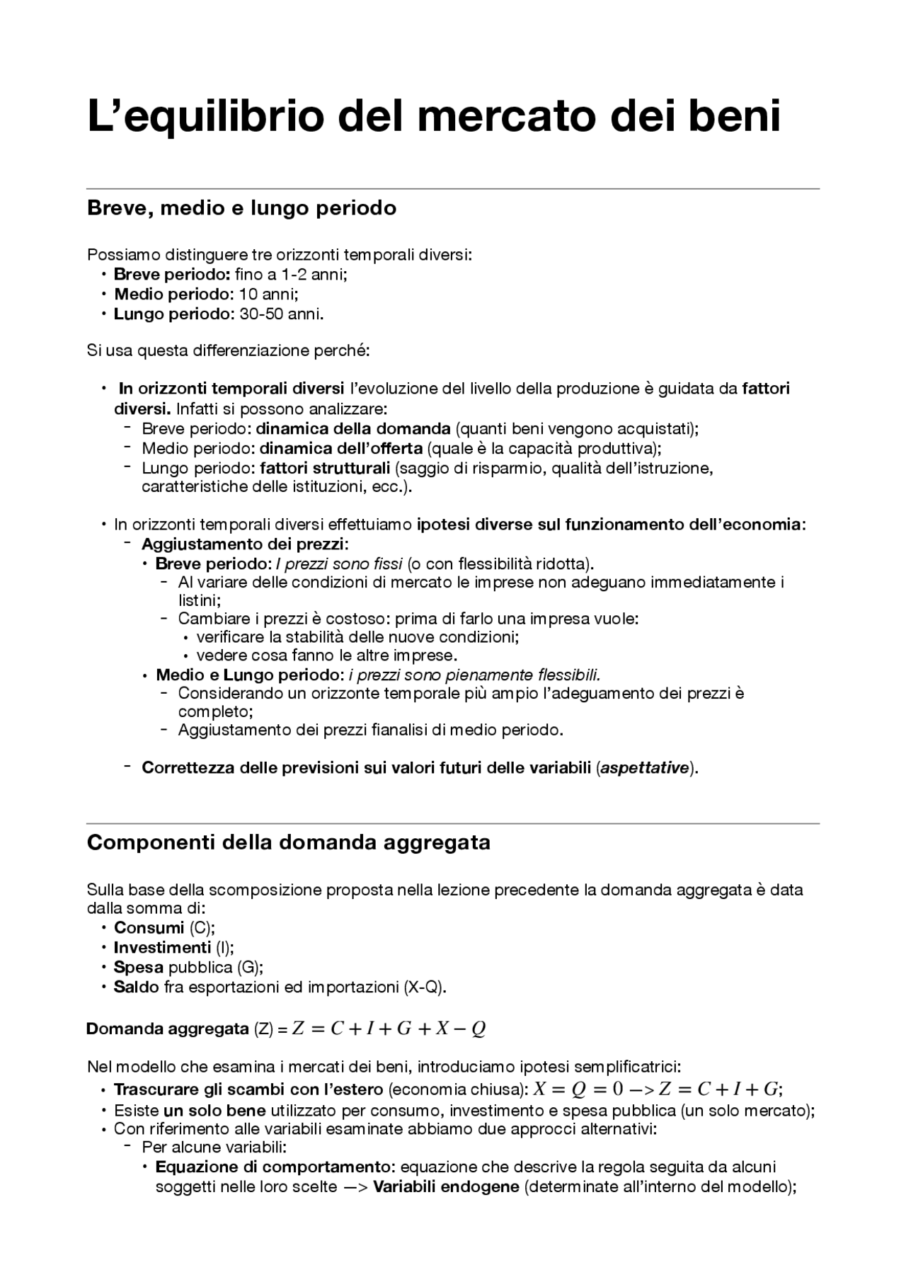 Capitolo 2 Macroeconomia Blanchard Docsity