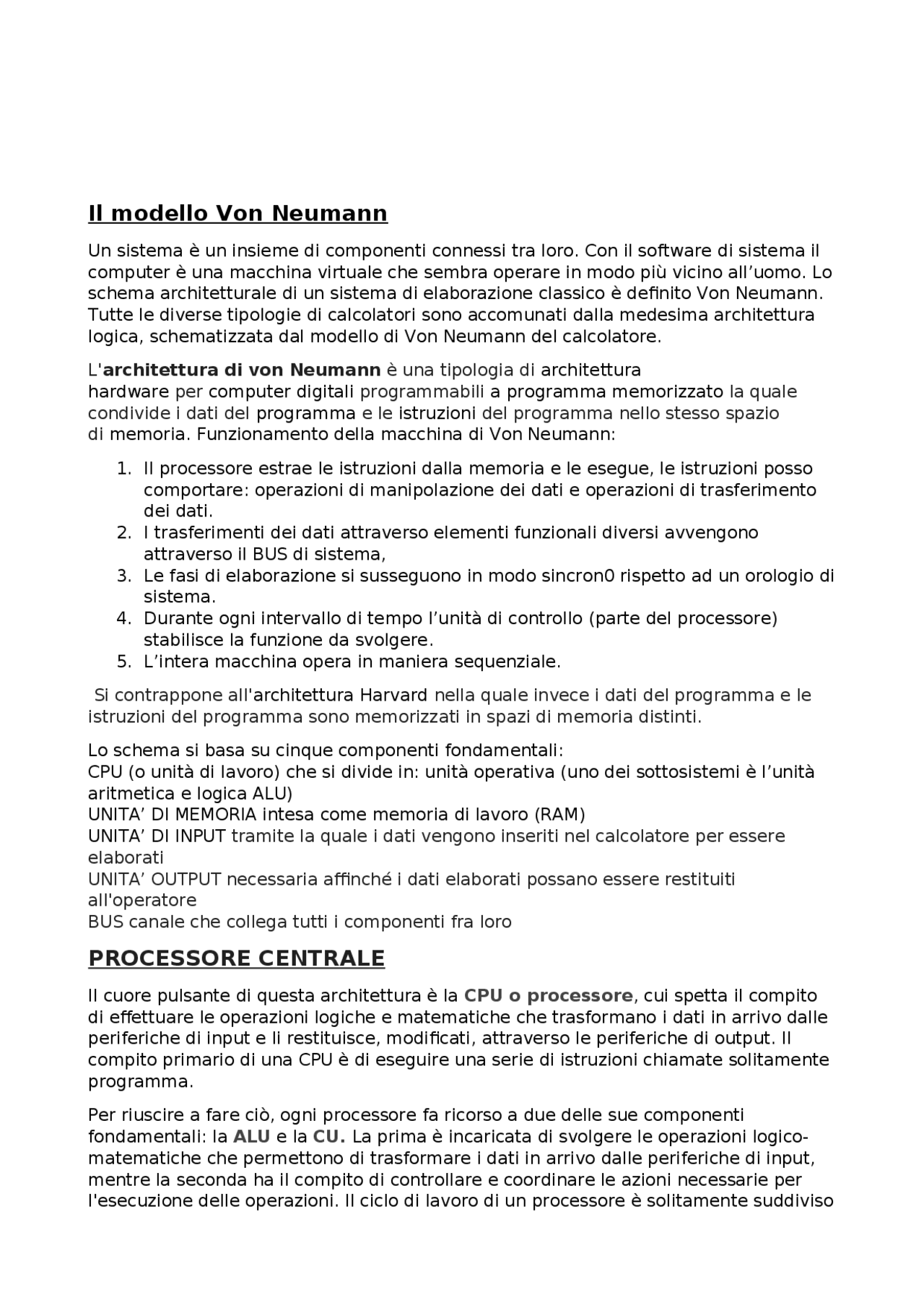 Informatica Concetti Basi Dellinformatica Docsity