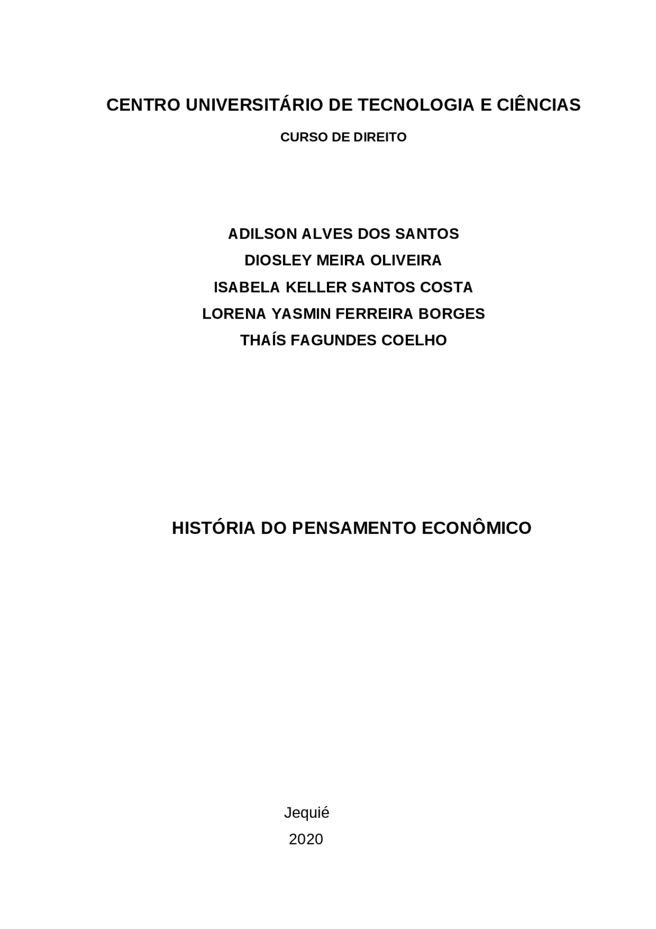 História Do P Econômico Docsity