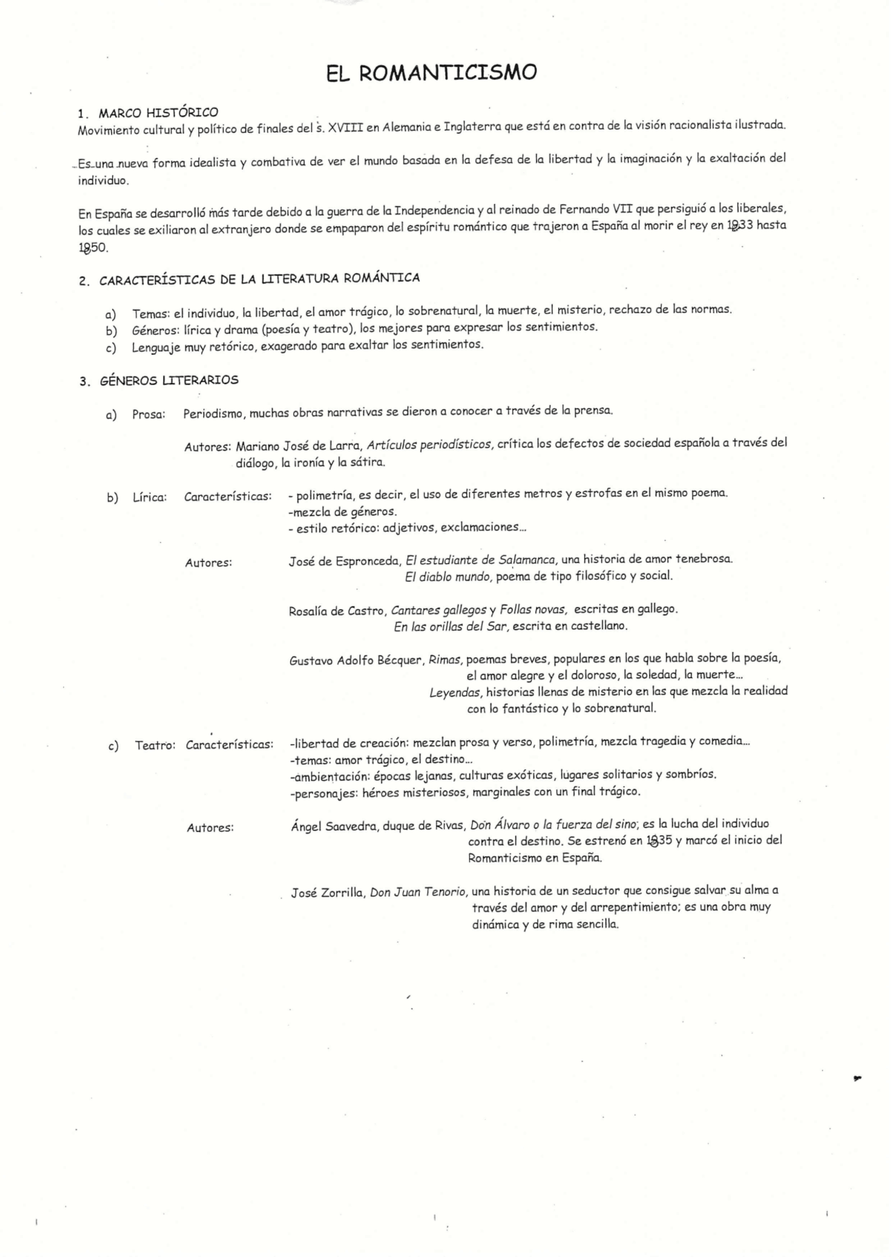 El Romanticísmo diapositibas - Docsity