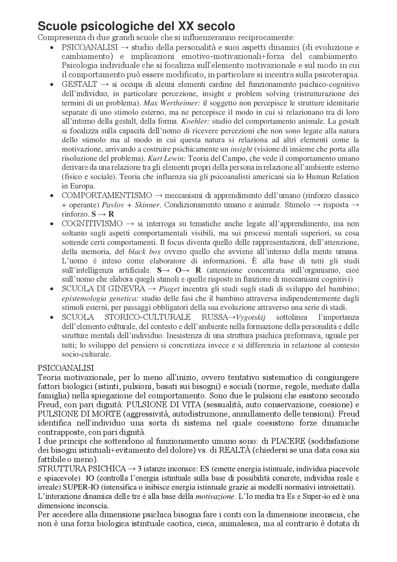 Processi E Dinamiche Di Gruppo Lezioni Docsity