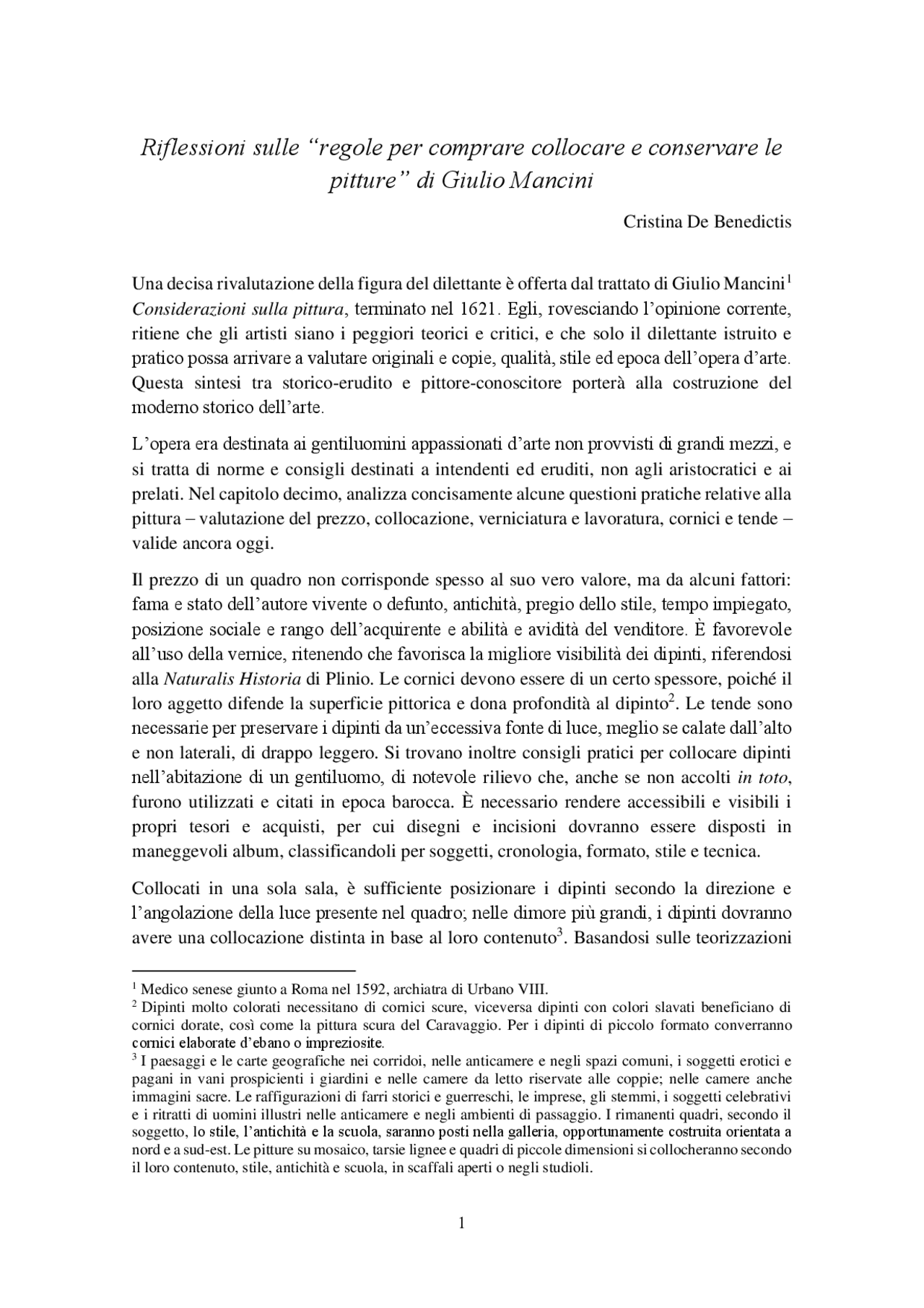 Riassunto Di Riflessioni Sulle Regole Per Comprare Collocare E