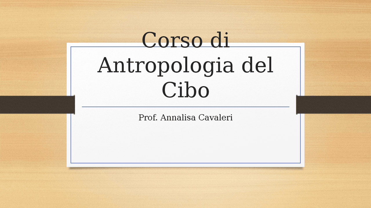 Antropologia Del Cibo Docsity
