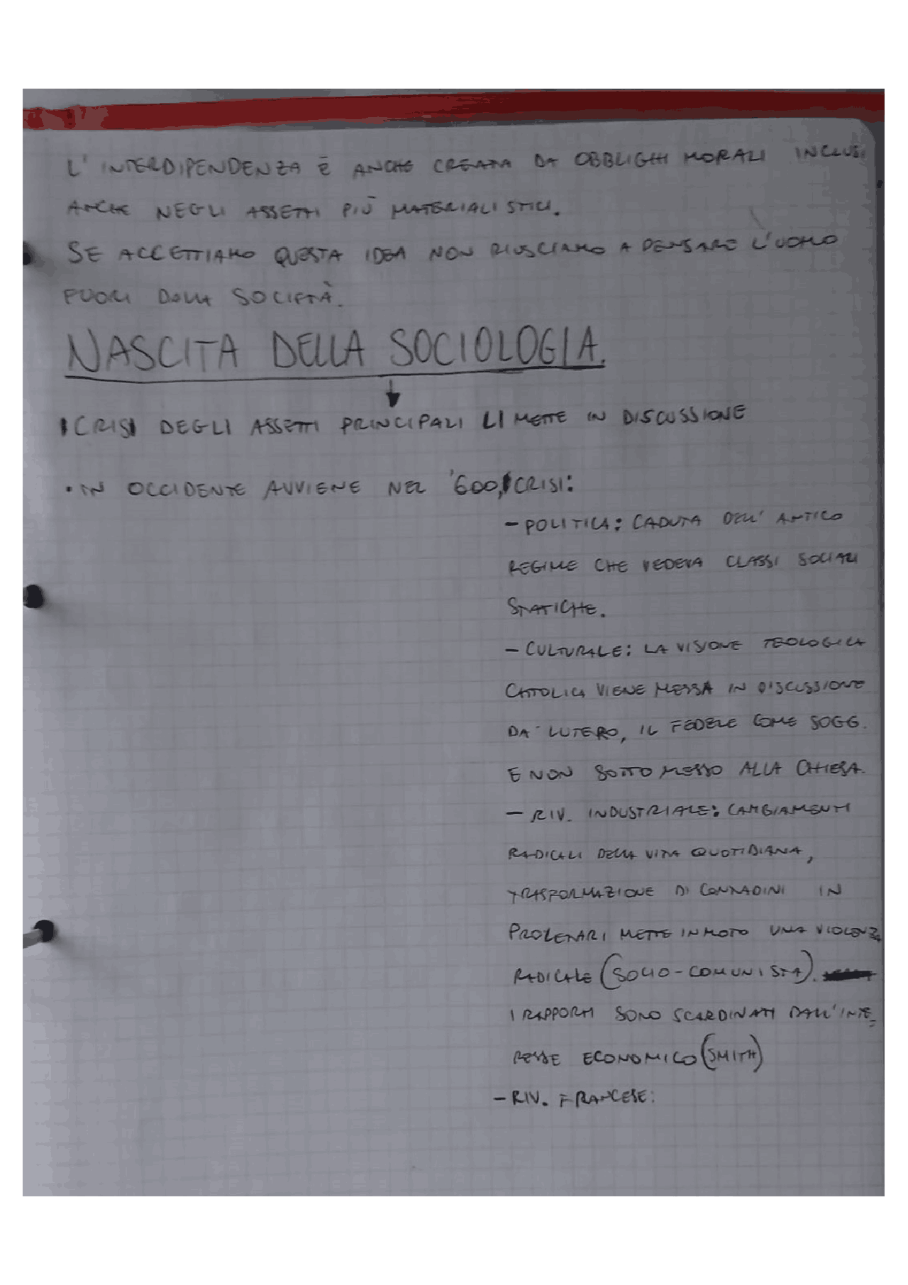 Appunti Paradigmi Fondamentali Sociologia Docsity