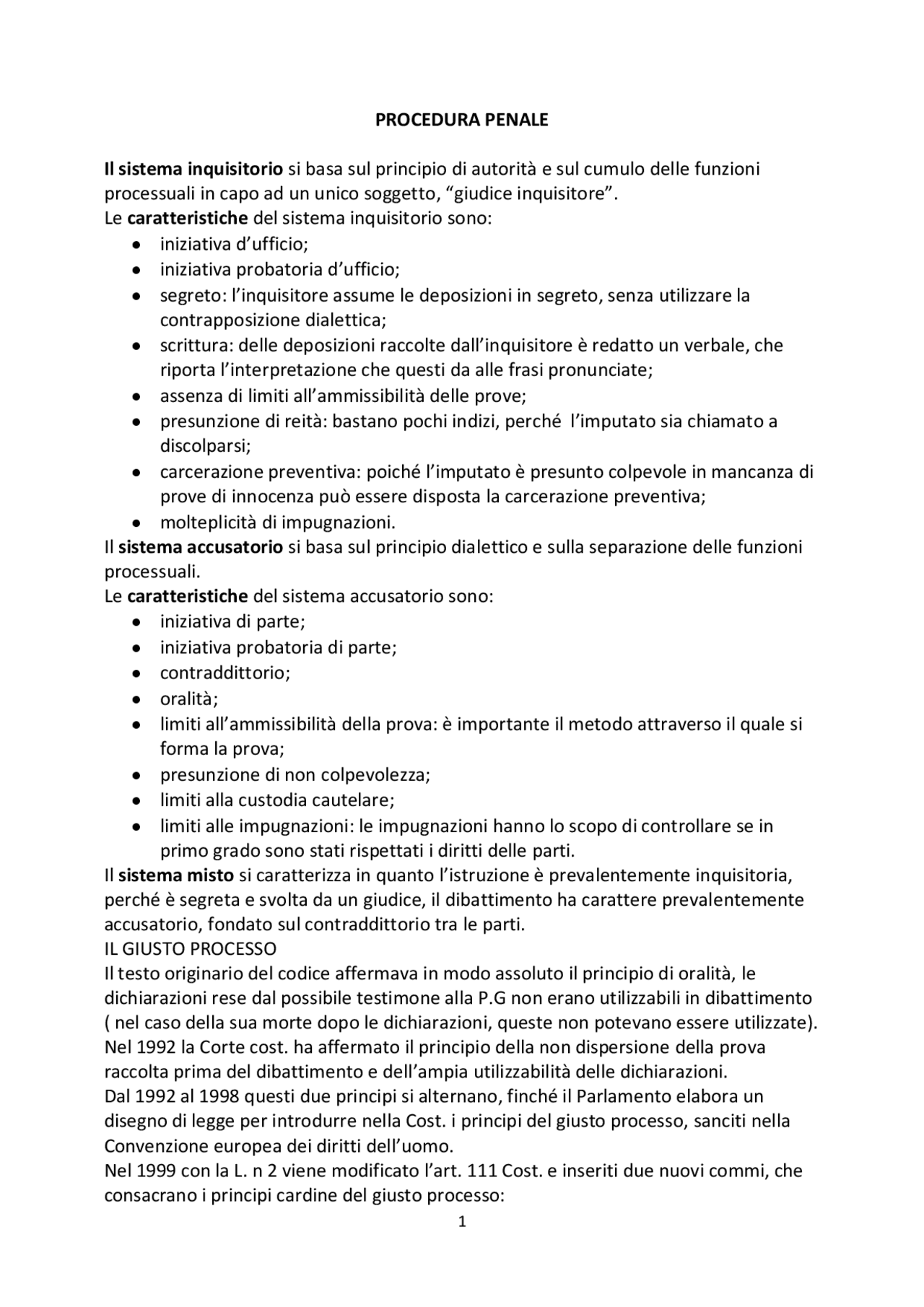 Riassunto Manuale Tonini Procedura Penale 2020 Docsity