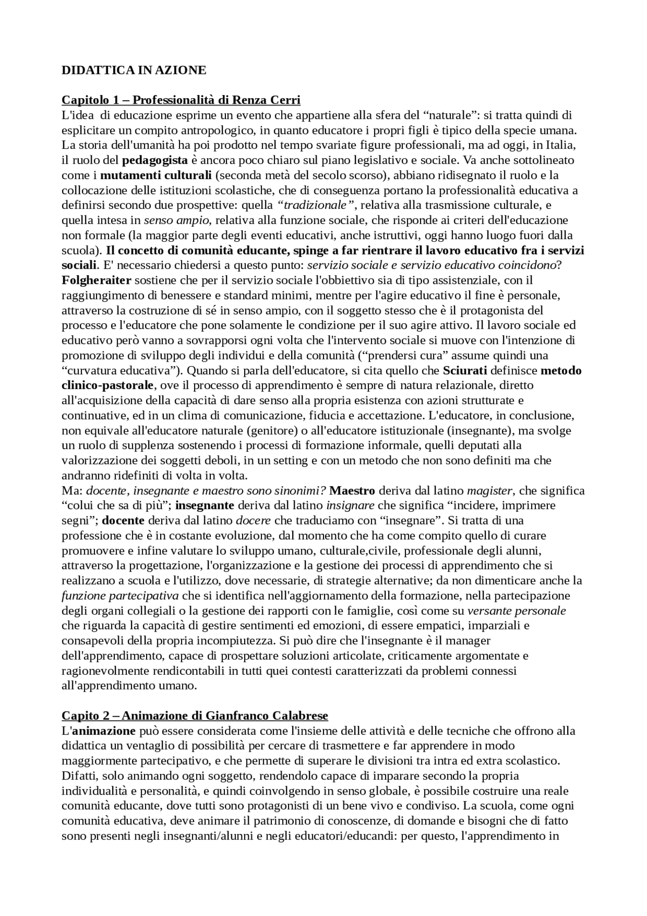 Didattica In Azione Modelli Di Mediazione Didattica Docsity