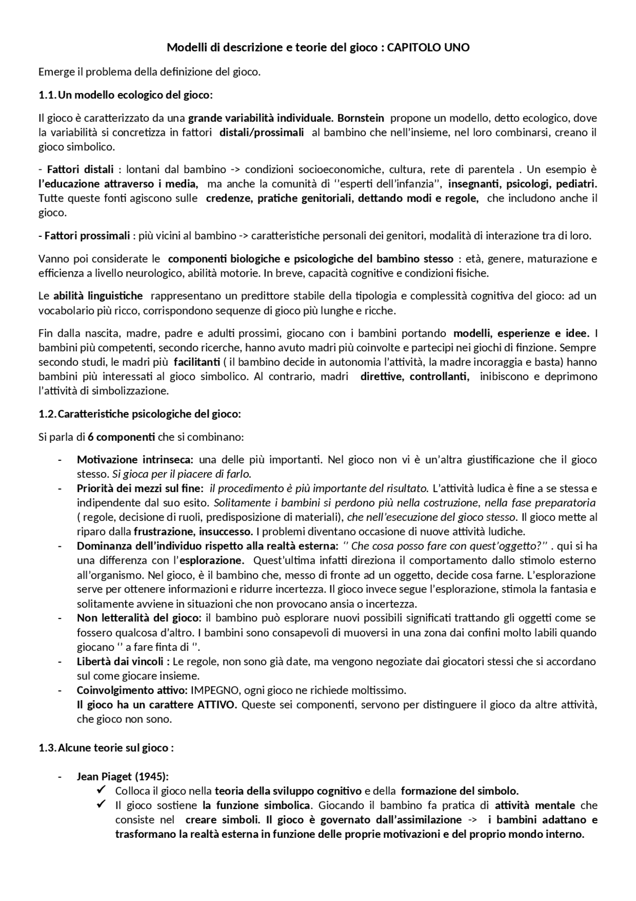 Il Gioco Dei Bambini Emma Baumgartner Docsity