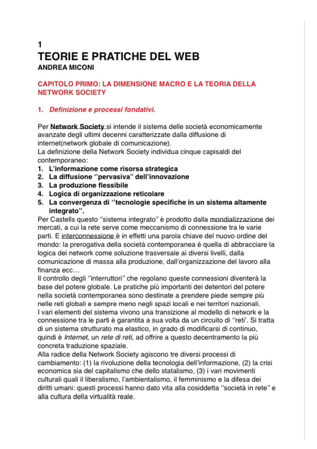 Teorie E Pratiche Del Web Docsity