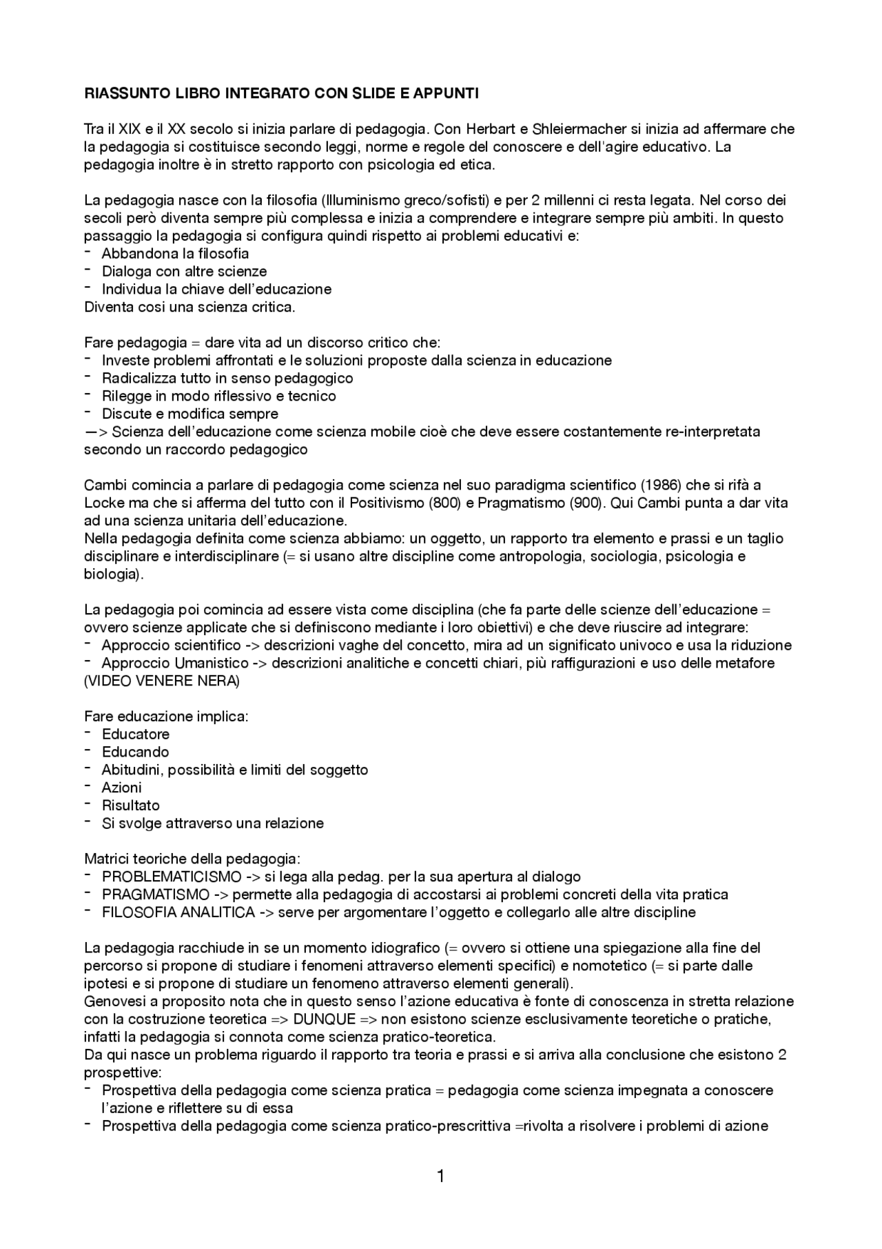 Introduzione Alla Pedagogia Sociale M Striano Docsity