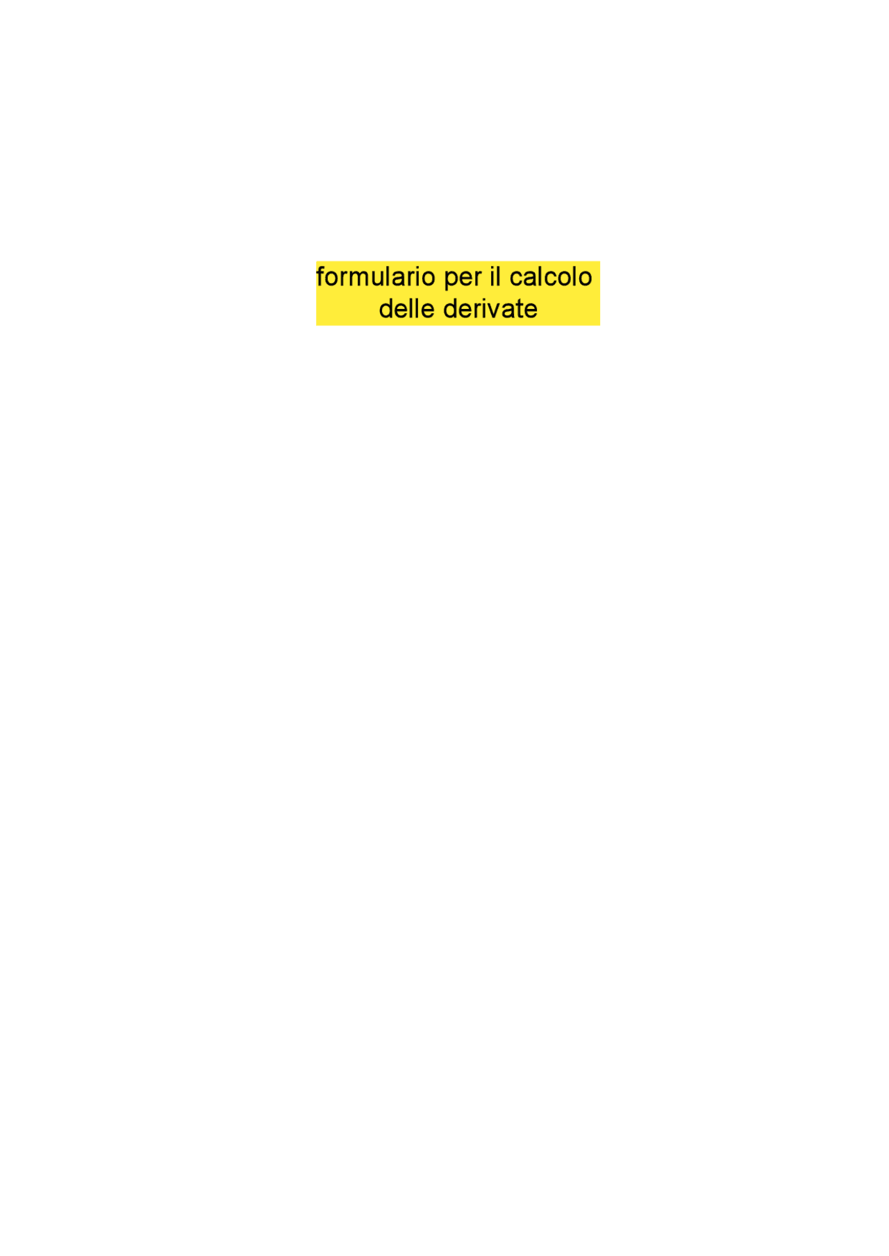 Formulario Derivate Docsity