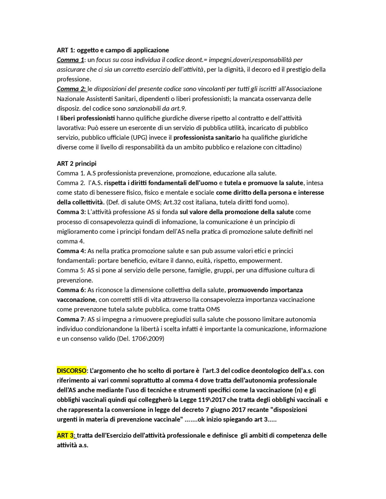 Deontologia Professionale Docsity