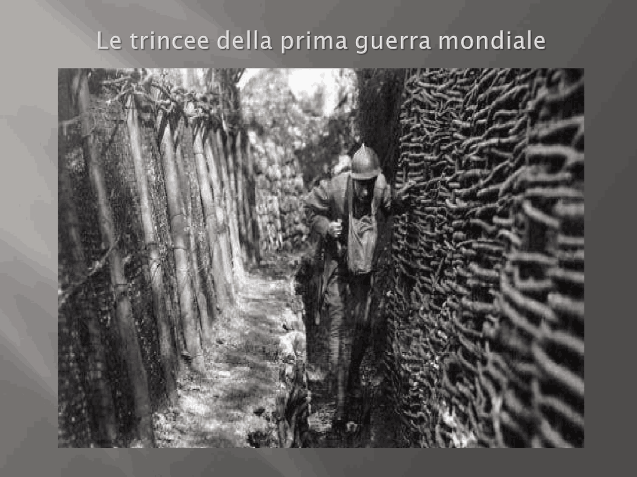 Le trincee, è una presentazione multidisciplinare in Power point che ...