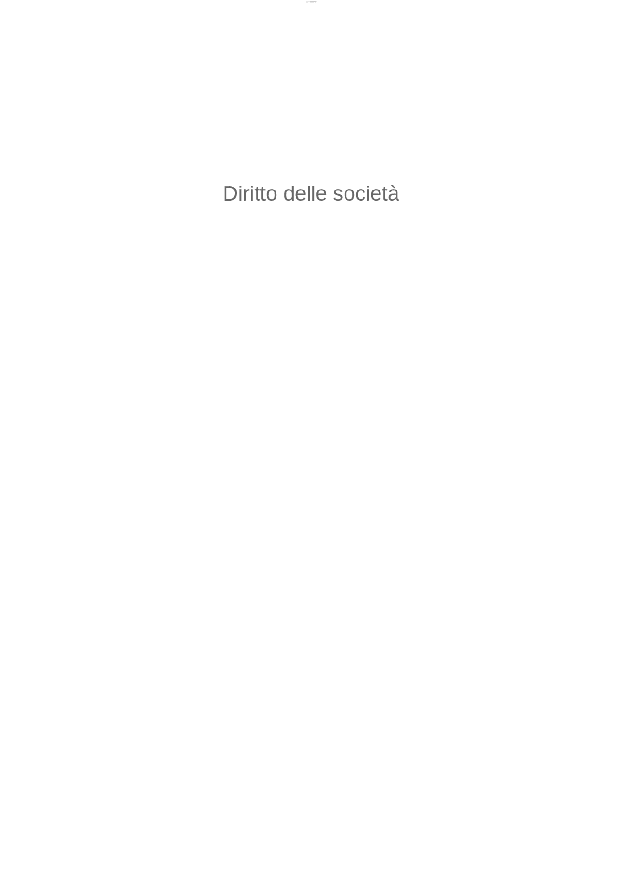 Diritto Delle Società Docsity