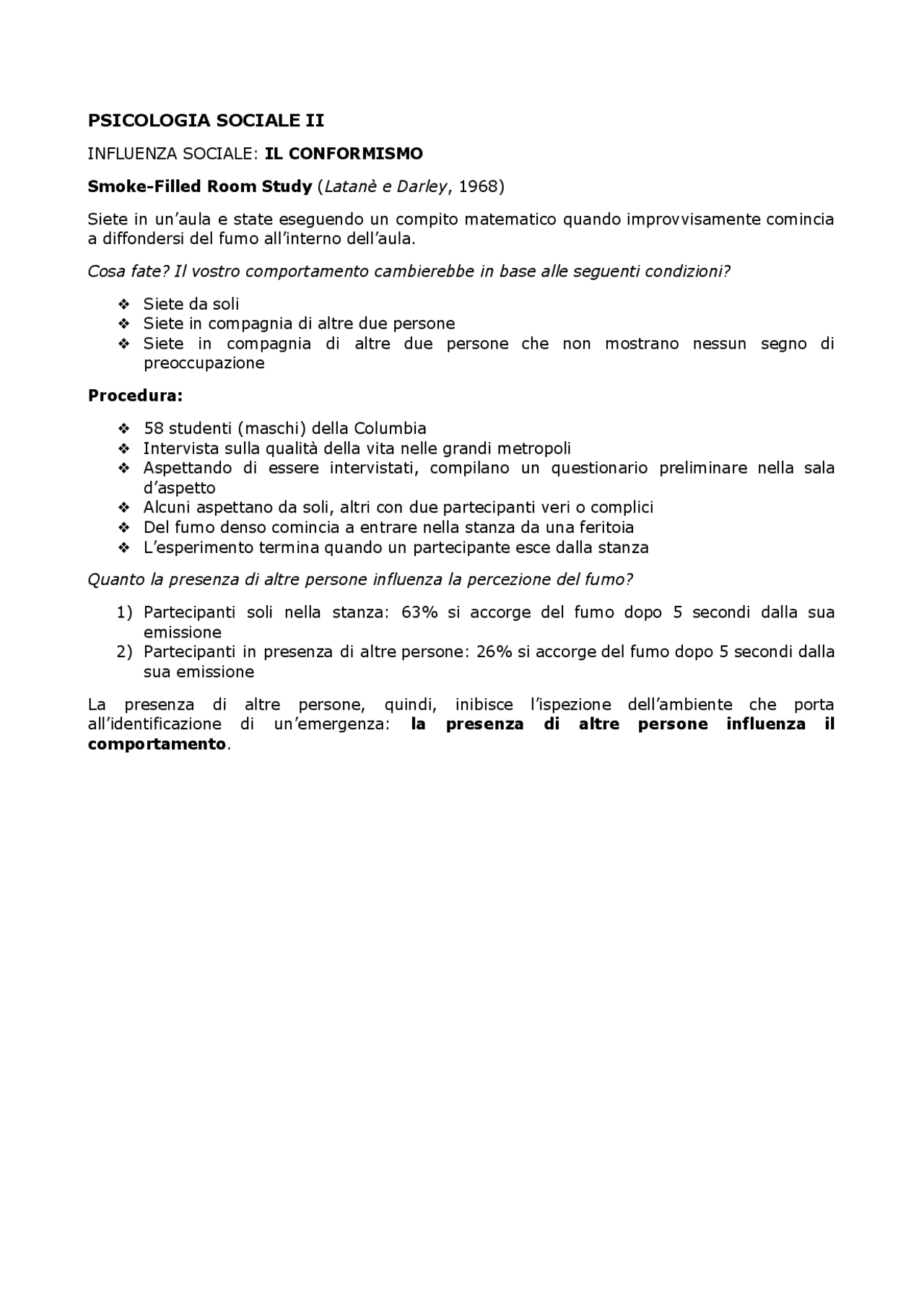 Appunti Psicologia Sociale Parte Seconda Docsity