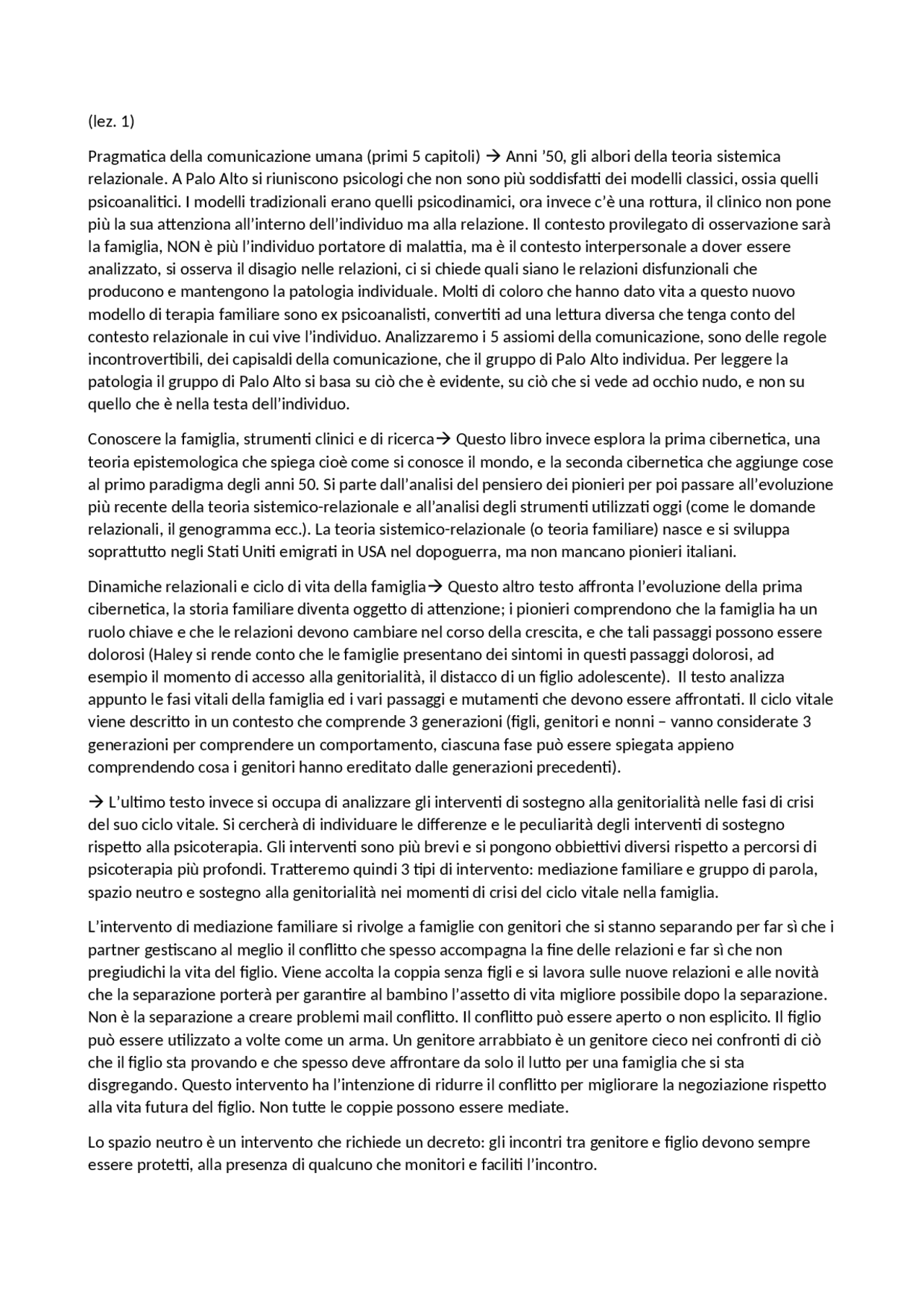 Psicodinamica Delle Relazioni Docsity