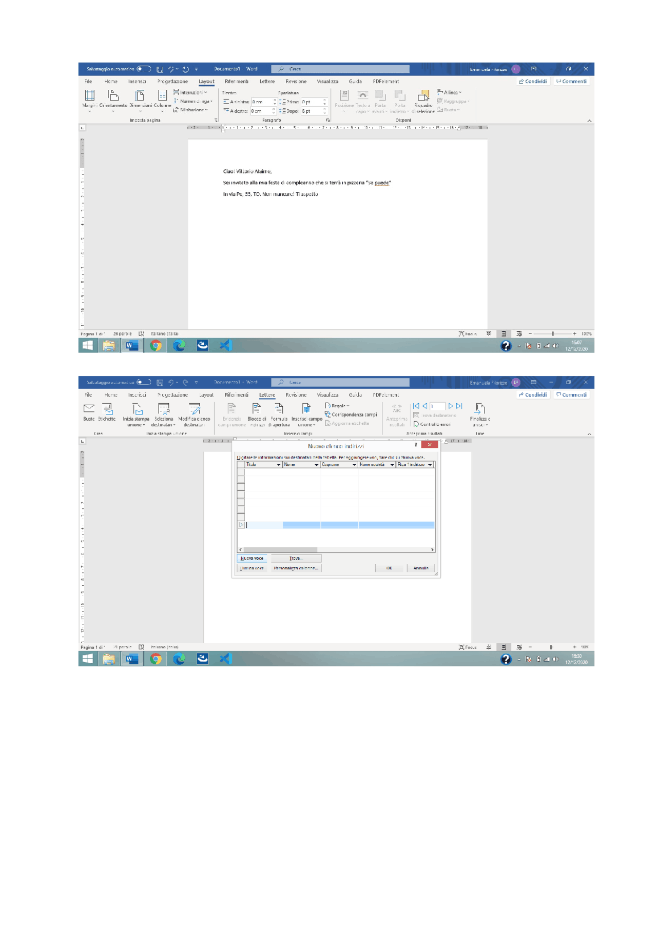 Esercitazione Di Informatica Docsity