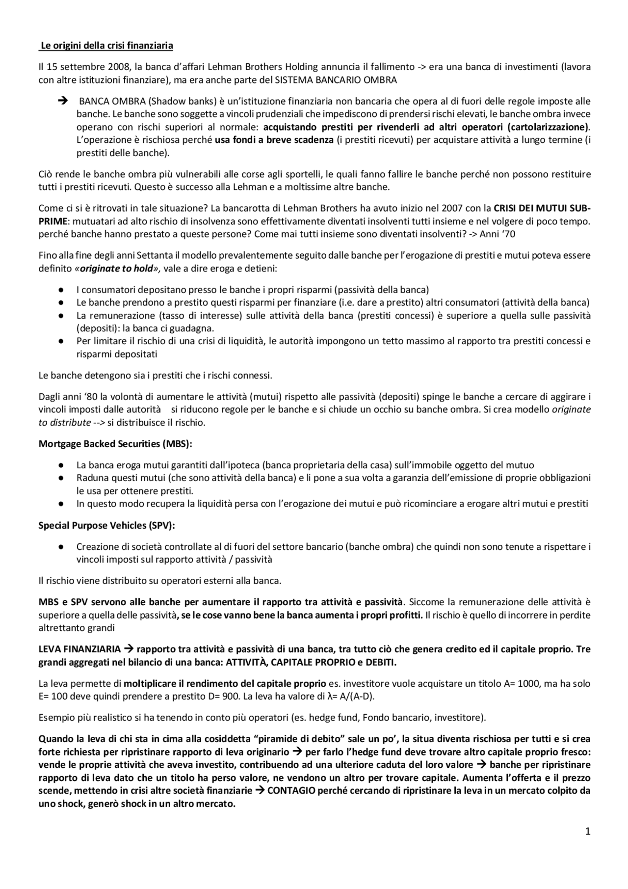 Macroeconomia Riassunto Docsity