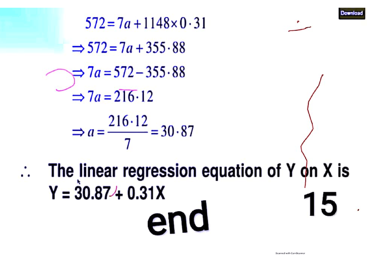 Regression Analysis Details Docsity