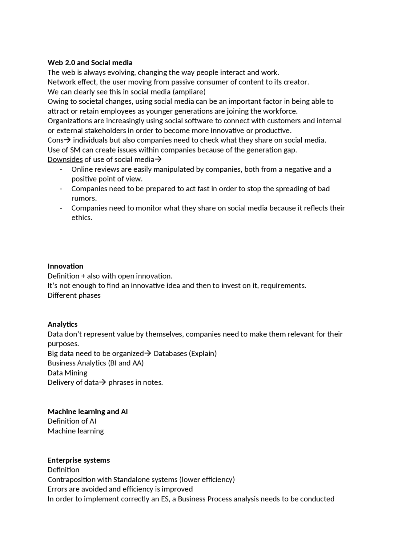 Structure Of Possible Questions In The Final Exam Docsity