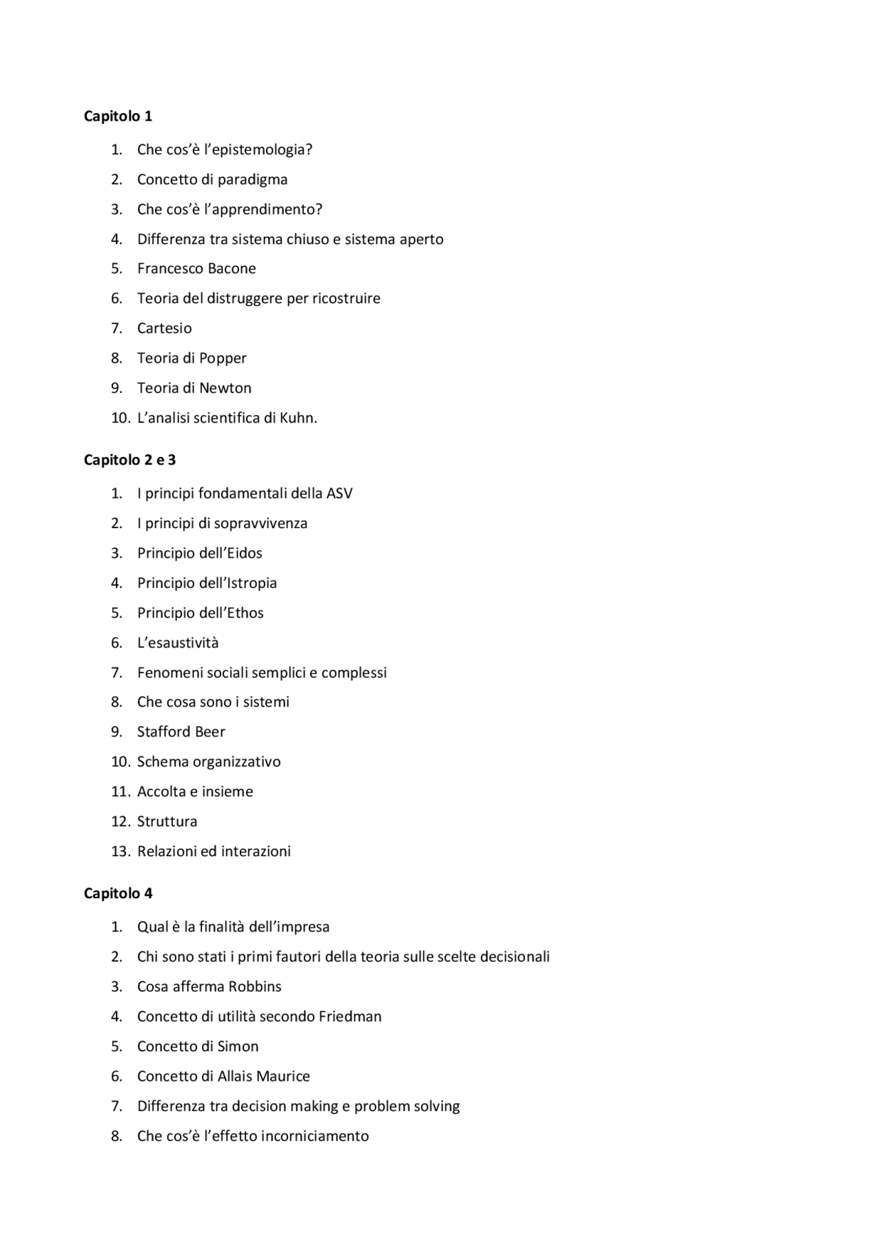 Management domande esame - Docsity