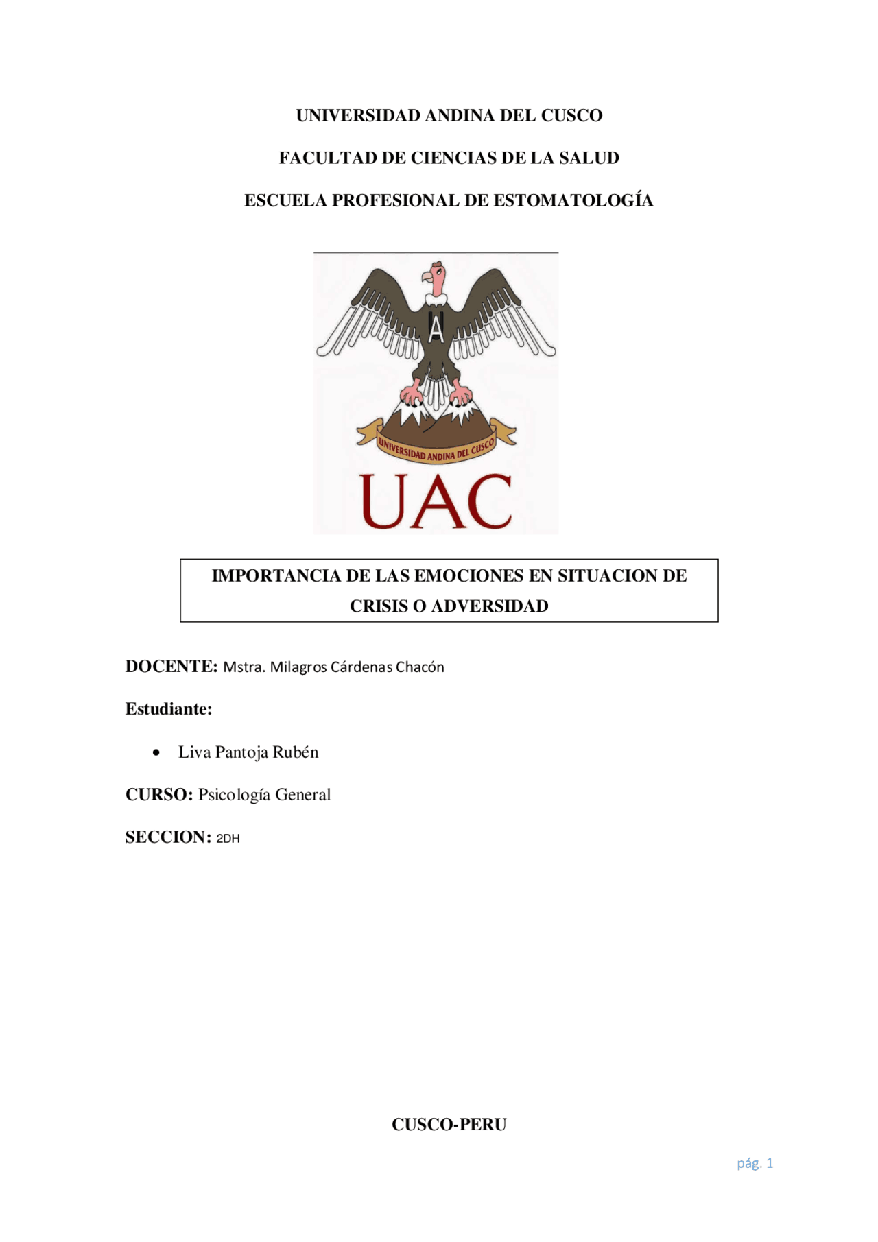 Psicología General Monografías Ensayos De Psicología Docsity