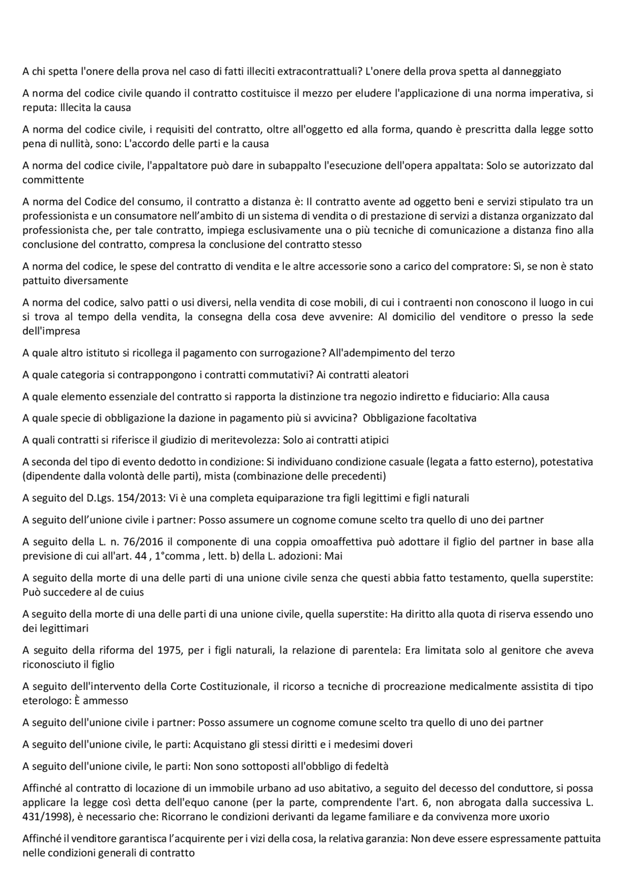 Istituzioni Diritto Privato Unipegaso Docsity