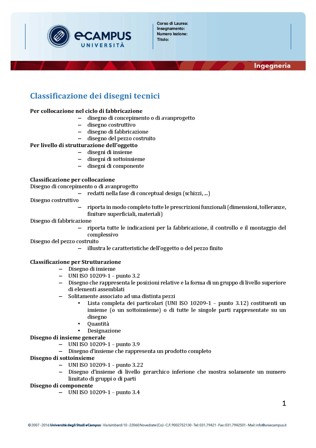 Slide Lezione Geometria Docsity