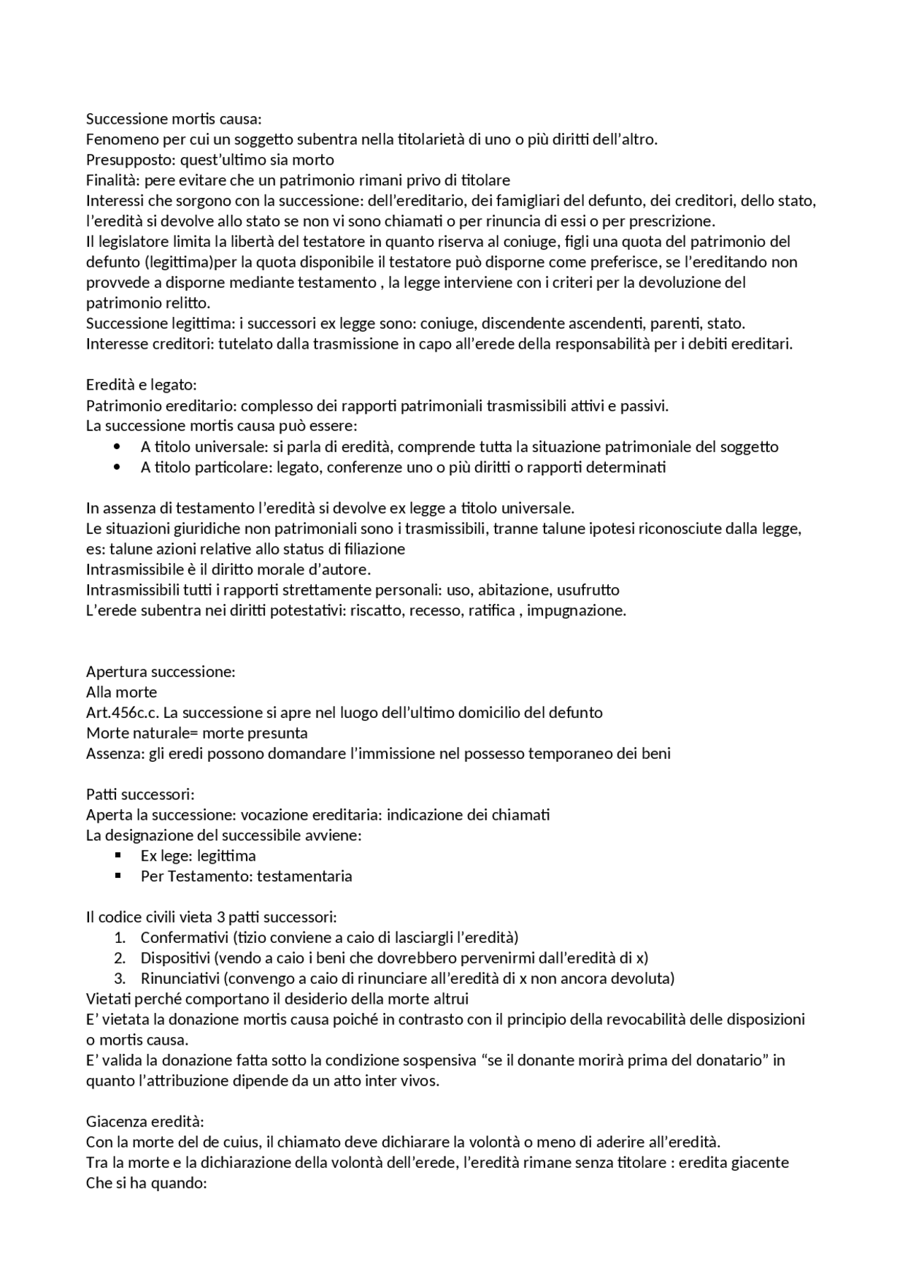 Riassunti Diritto Privato 2 Docsity