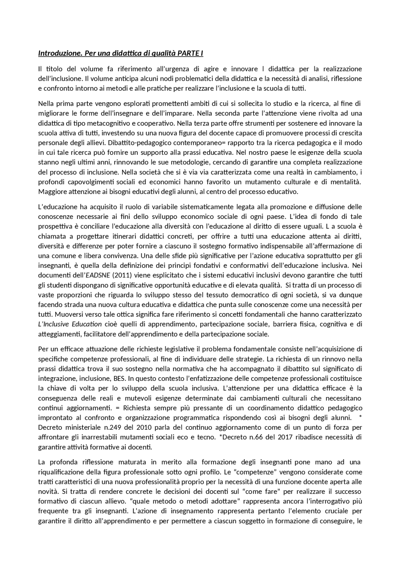 Riassunto Lazione Didattica Libro Prof Deangelis Docsity