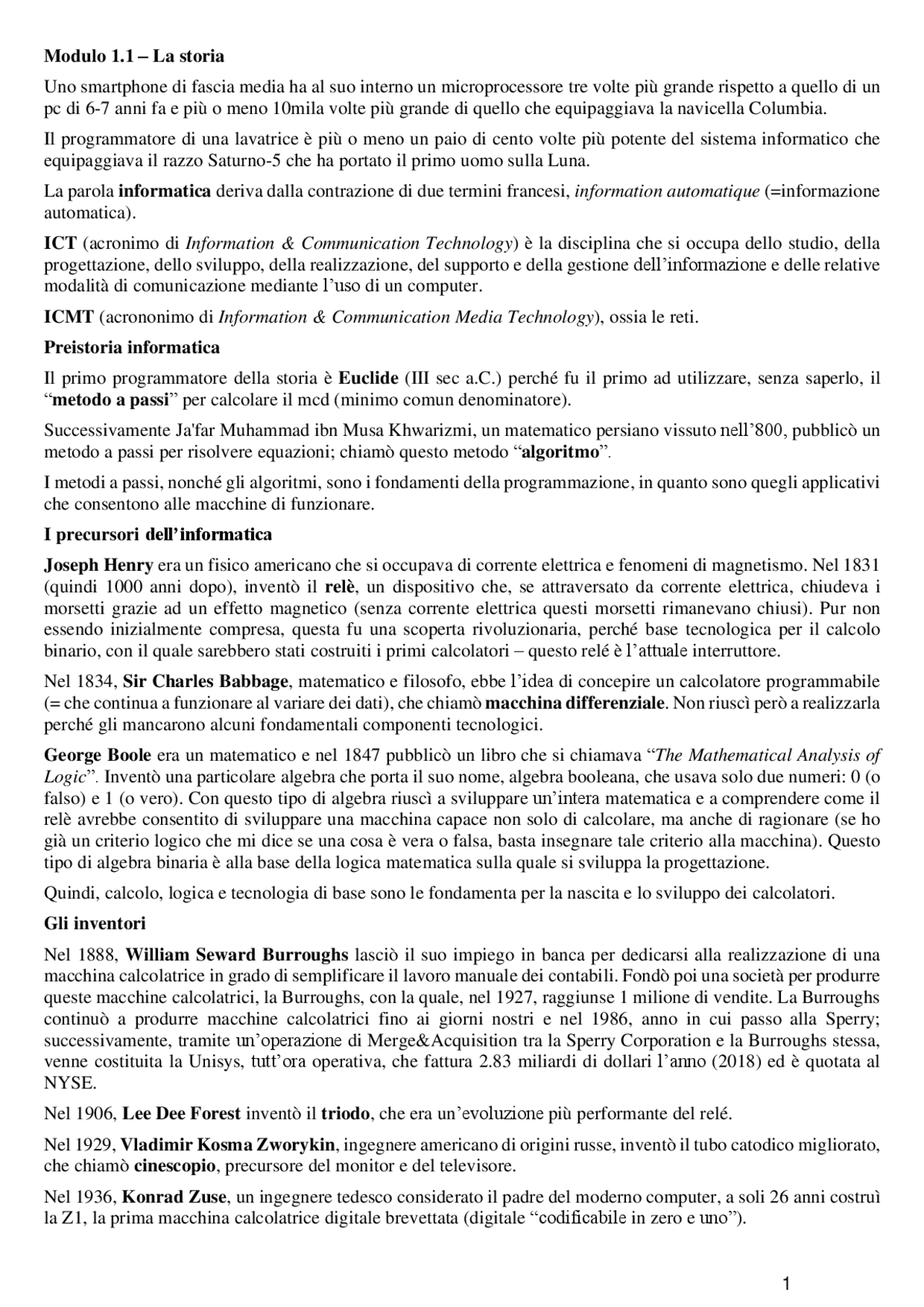 Esame Informatica Maccaferri Docsity